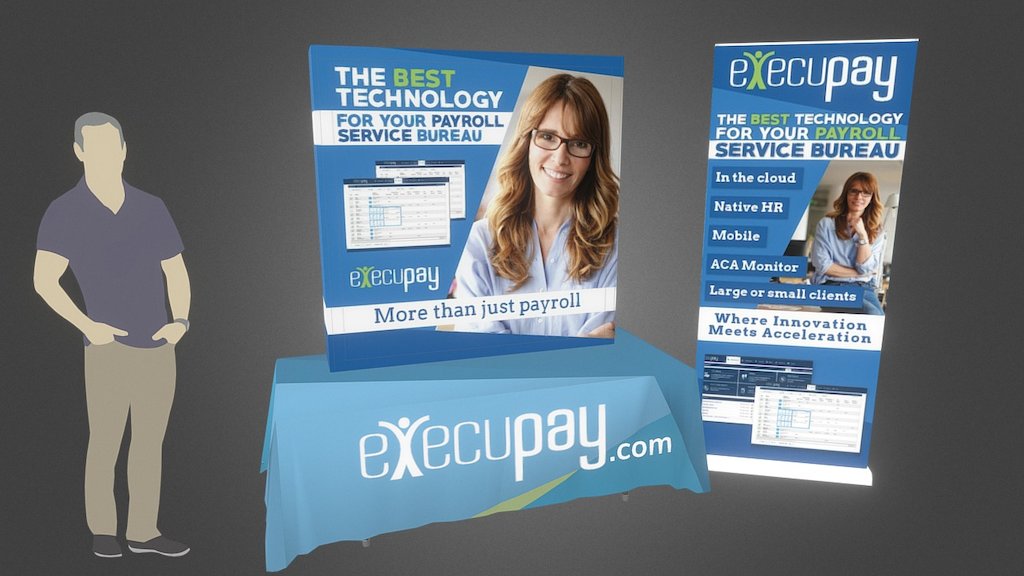 Execupay Tradeshow Mockup - 3D model by Bas (@baspleij) [6f1ada0] - Sketchfab