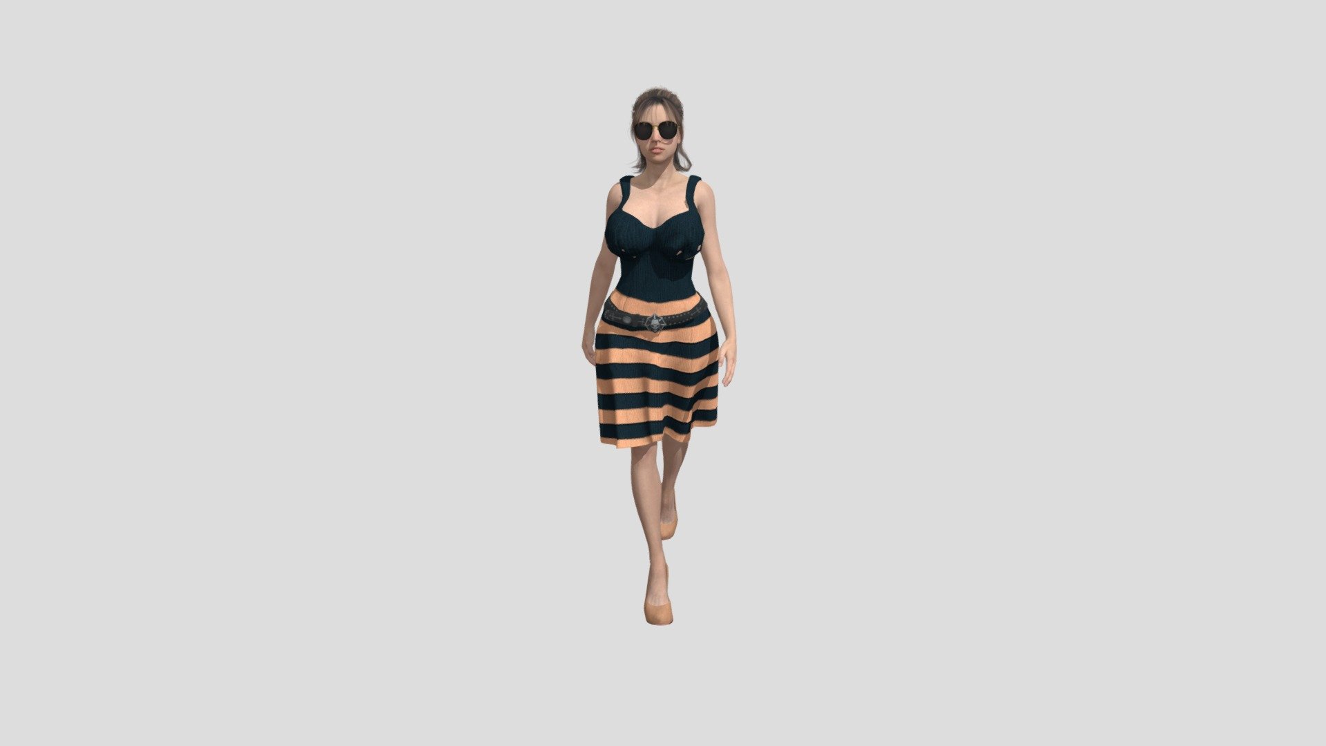 Beautyfull Girl Moving Walk - Download Free 3D model by mubasherjaved ...