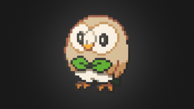 Practice for homework - Rowlet - 3D model by Jonathan Yin ...