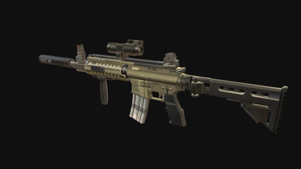 LR 300 Assult Rifle - 3D model by yaebubabuegu [6f1eafa] - Sketchfab
