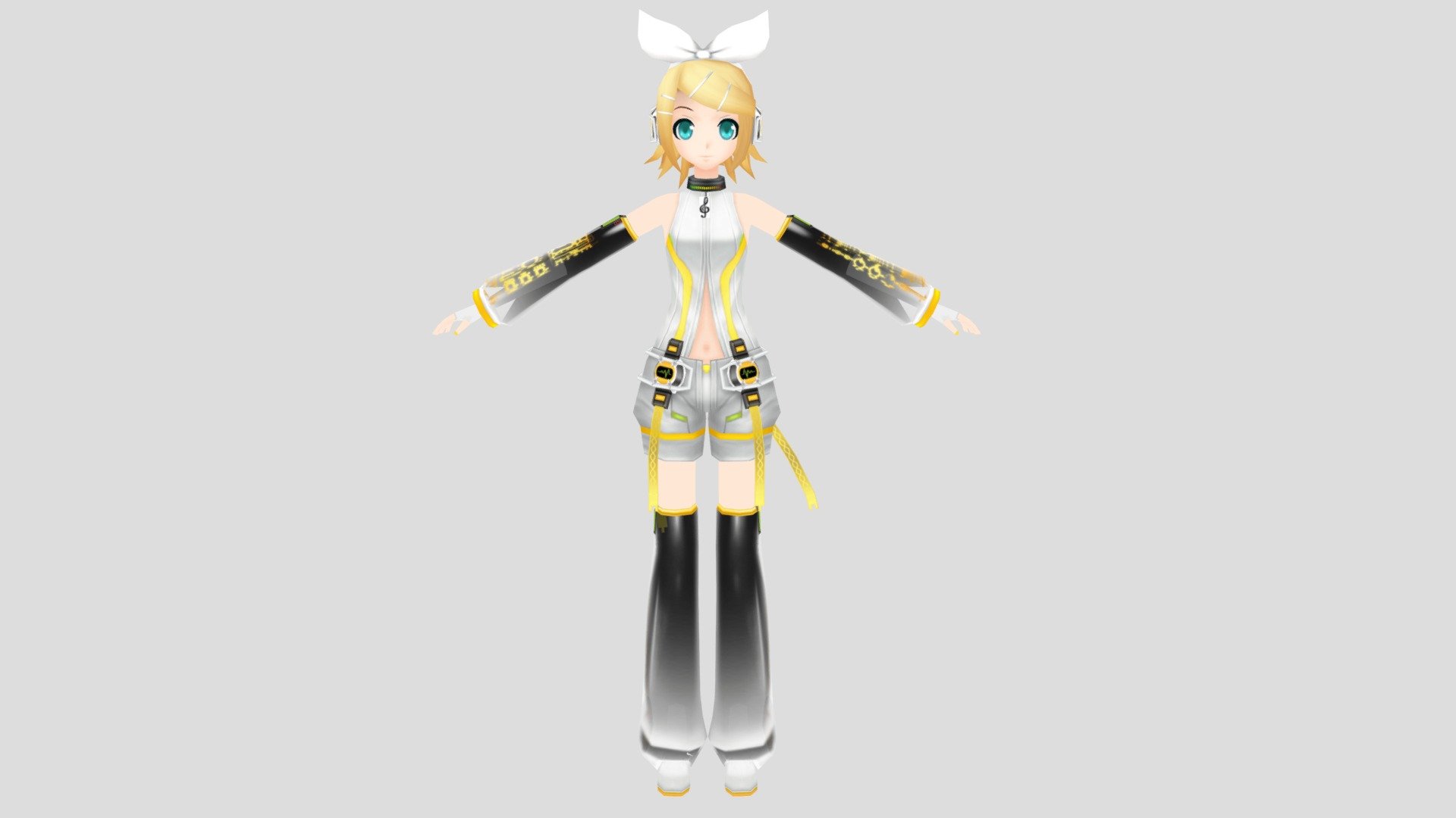 Kagamine Rin Append - Download Free 3D model by 雨宮レン (@oscar3dmodel) [6f21508] - Sketchfab