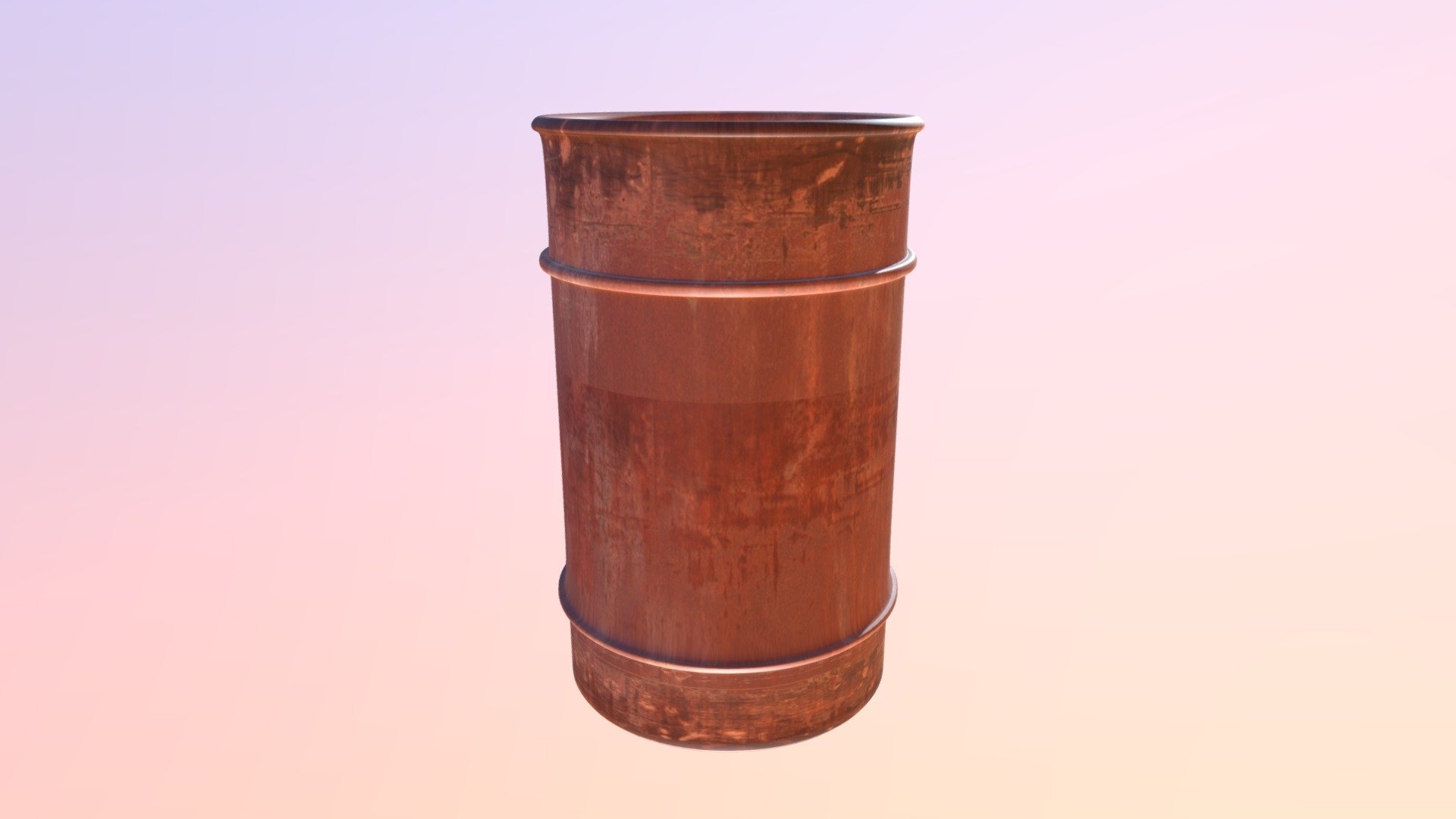 Rusty Barrel - 3D model by petercimino [6f21faa] - Sketchfab