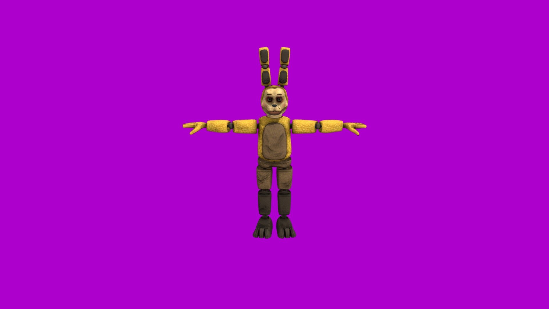 Springbonnie but Wrinkly - 3D model by wafflesinvr [6f233bf] - Sketchfab