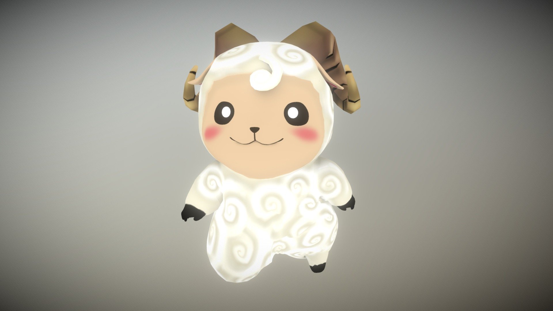 cute sheep - 3D model by Moren (@cwc) [6f24bd0] - Sketchfab