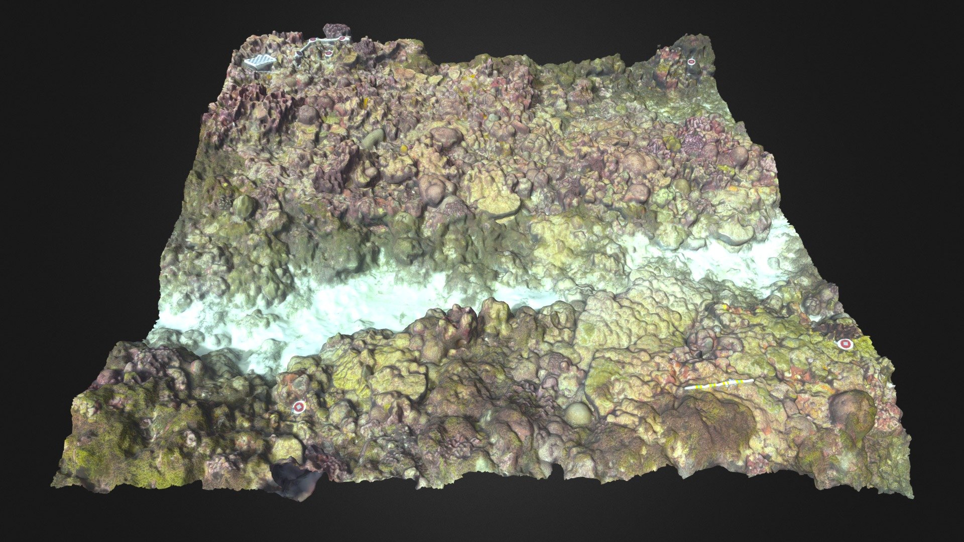 July 2017 southwest coast, Kiritimati, Kiribati - 3D model by baumlab ...