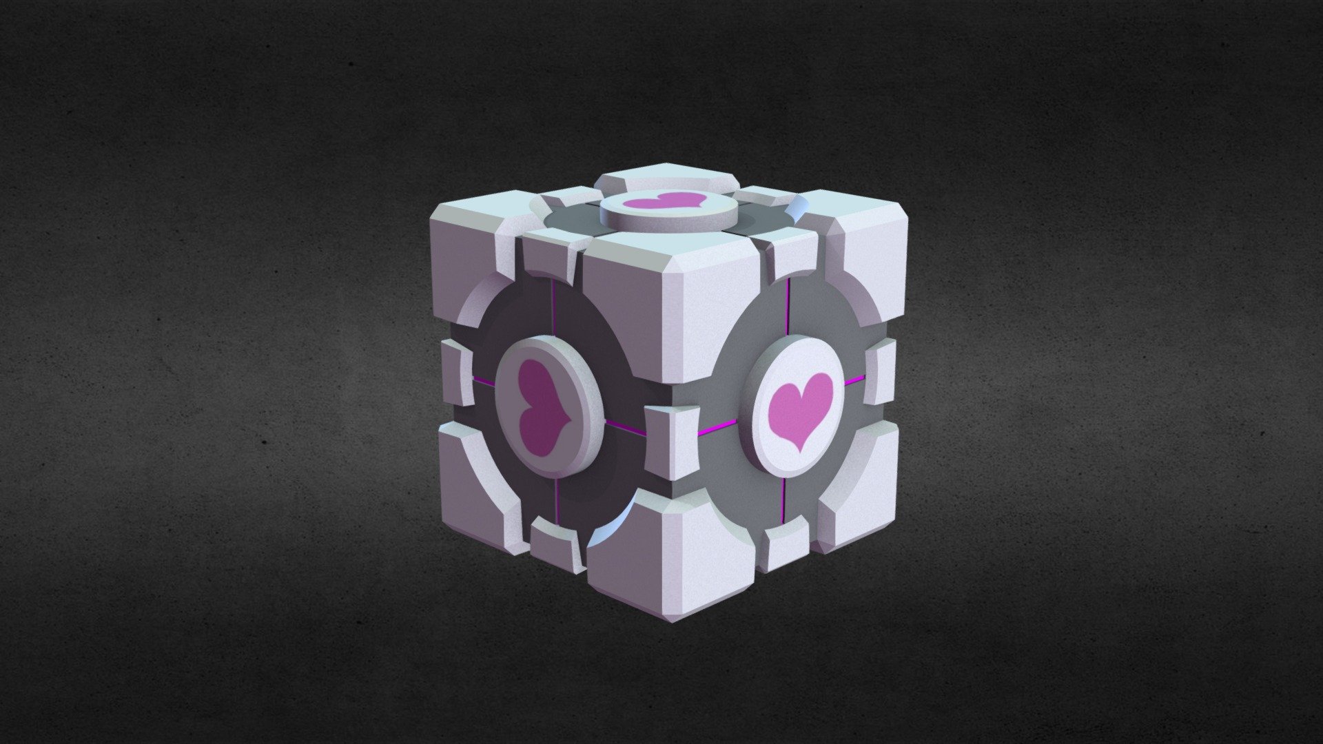 Companion Cube - 3D model by CHR (@CHRYesterday) [6f26470] - Sketchfab