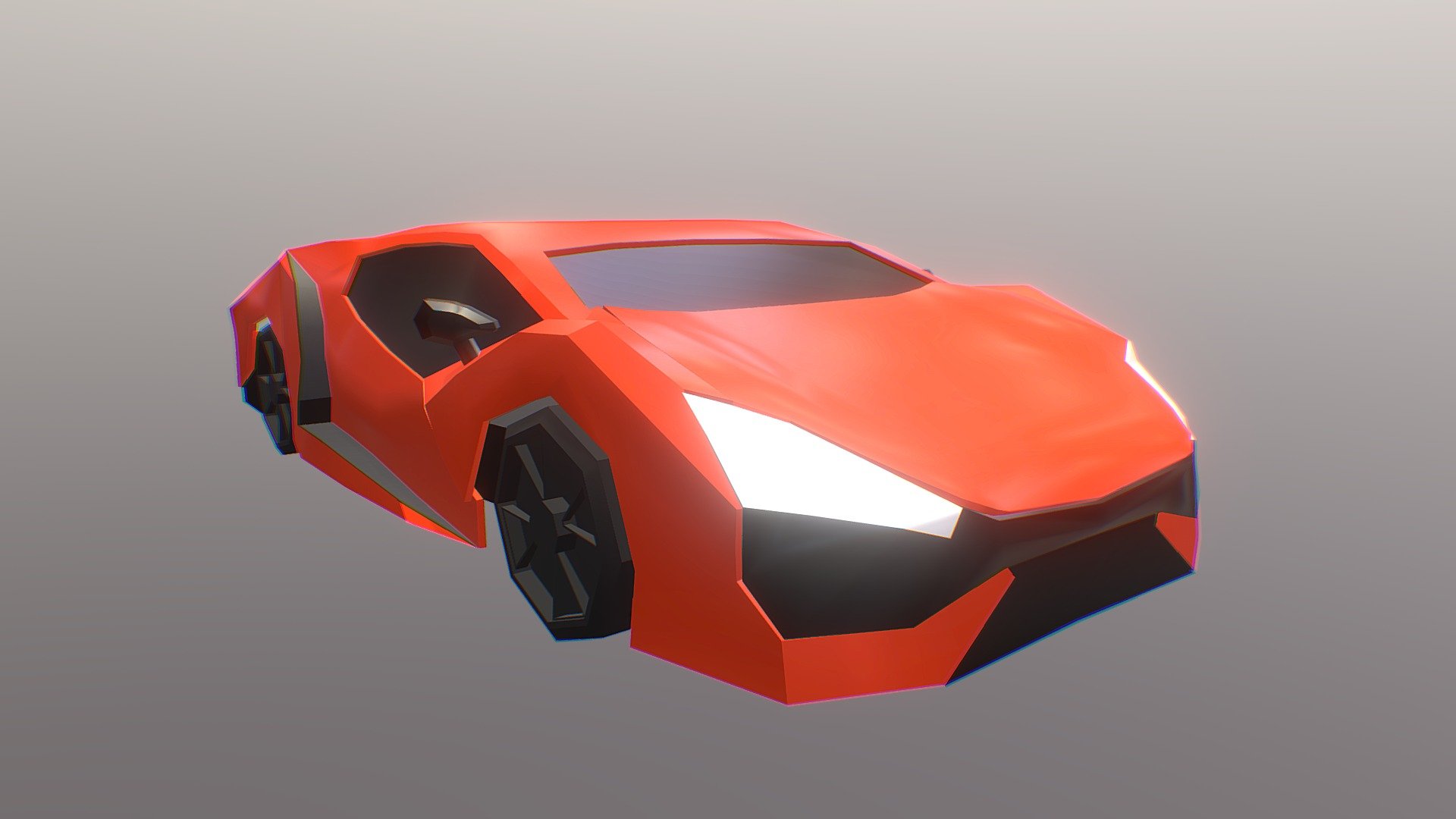 Low-Poly Lamborghini - Download Free 3D model by Fridge ...
