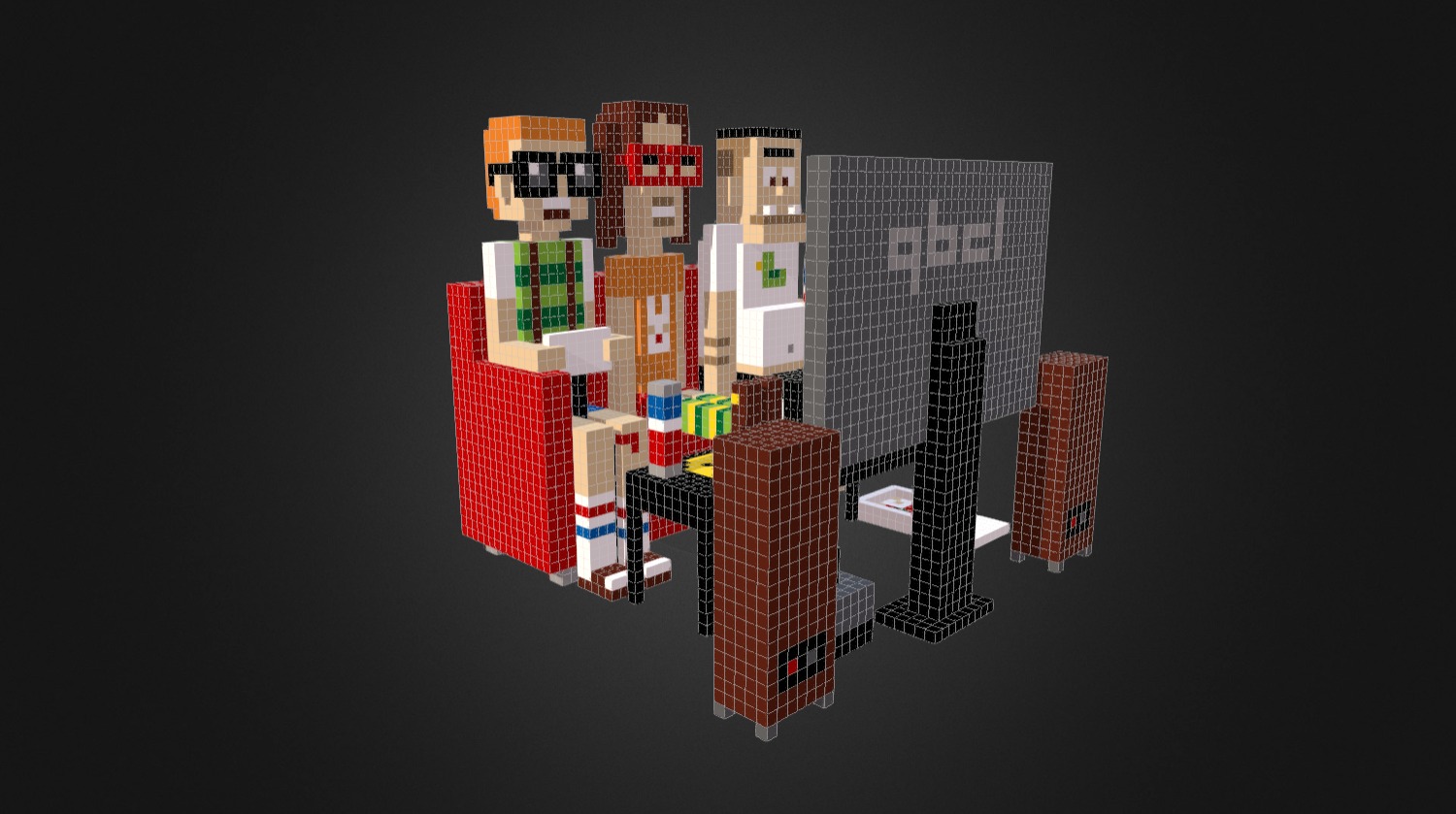Nerds (Unoptimized/SimpleTex) - 3D model by minddesk [6f2a63b] - Sketchfab