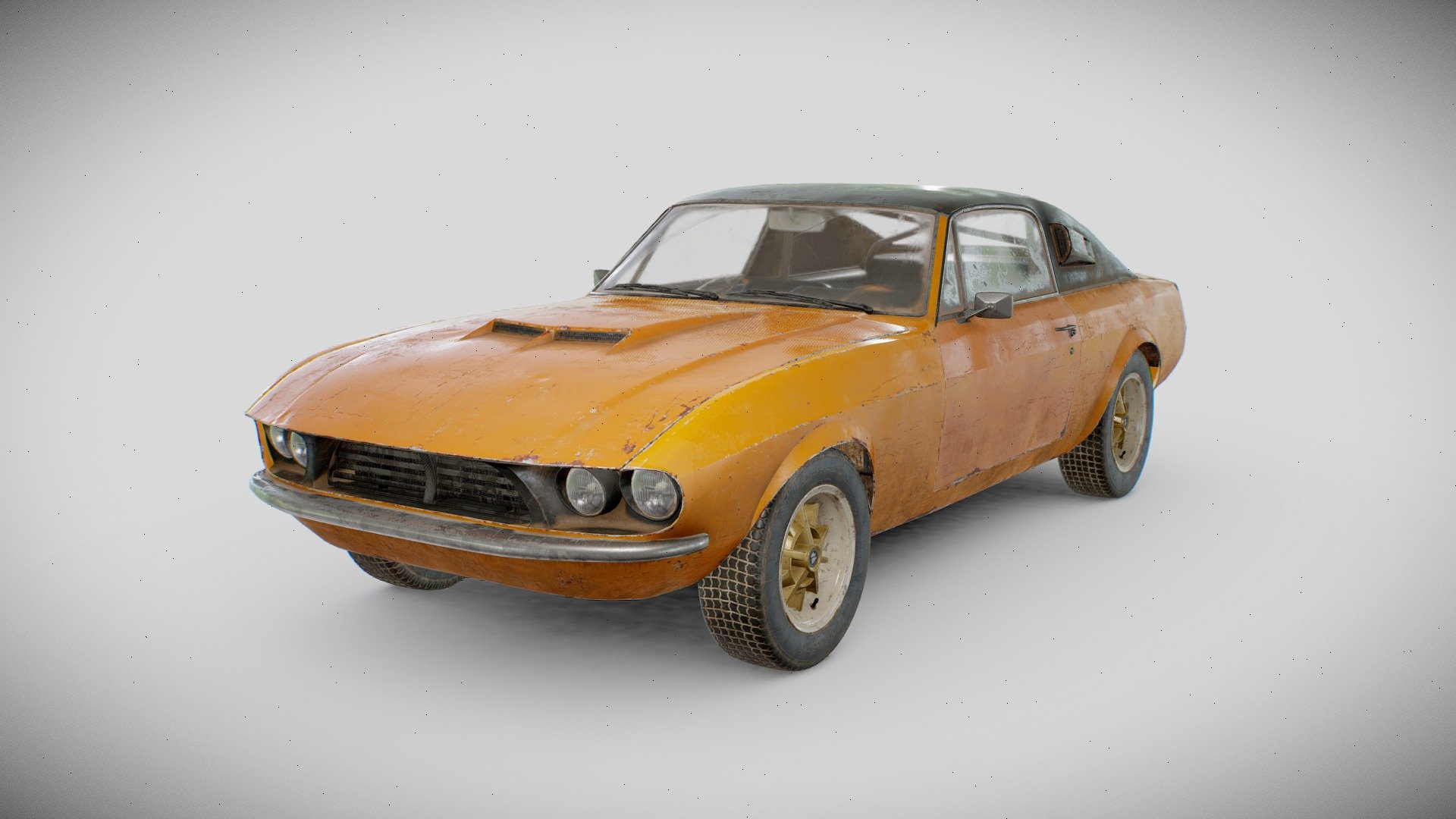 Old Car - 3D model by M3D (@M3Drender) [6f2b6bf] - Sketchfab