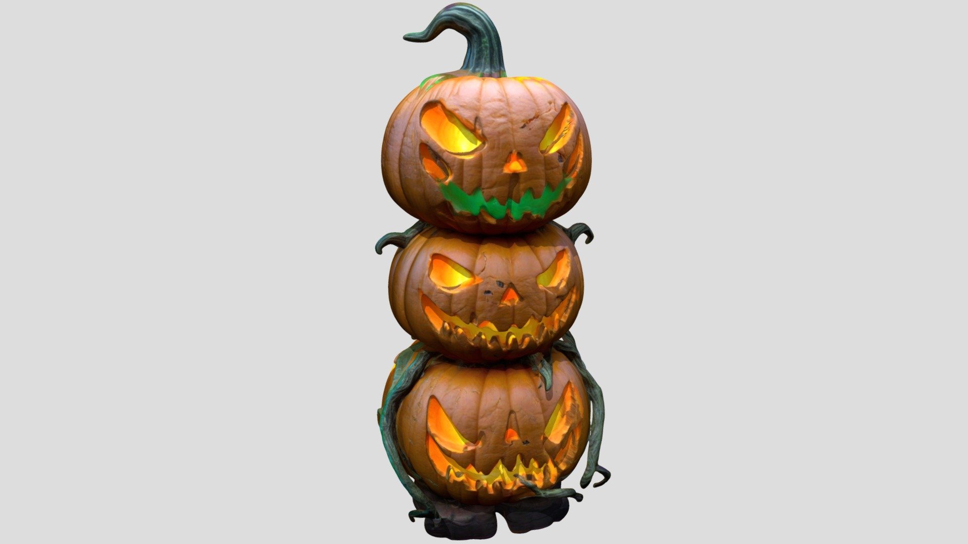 Stack o’Lantern - Halloween - Download Free 3D model by Brian Trepanier (@CMBC) [6f2dd7c ...