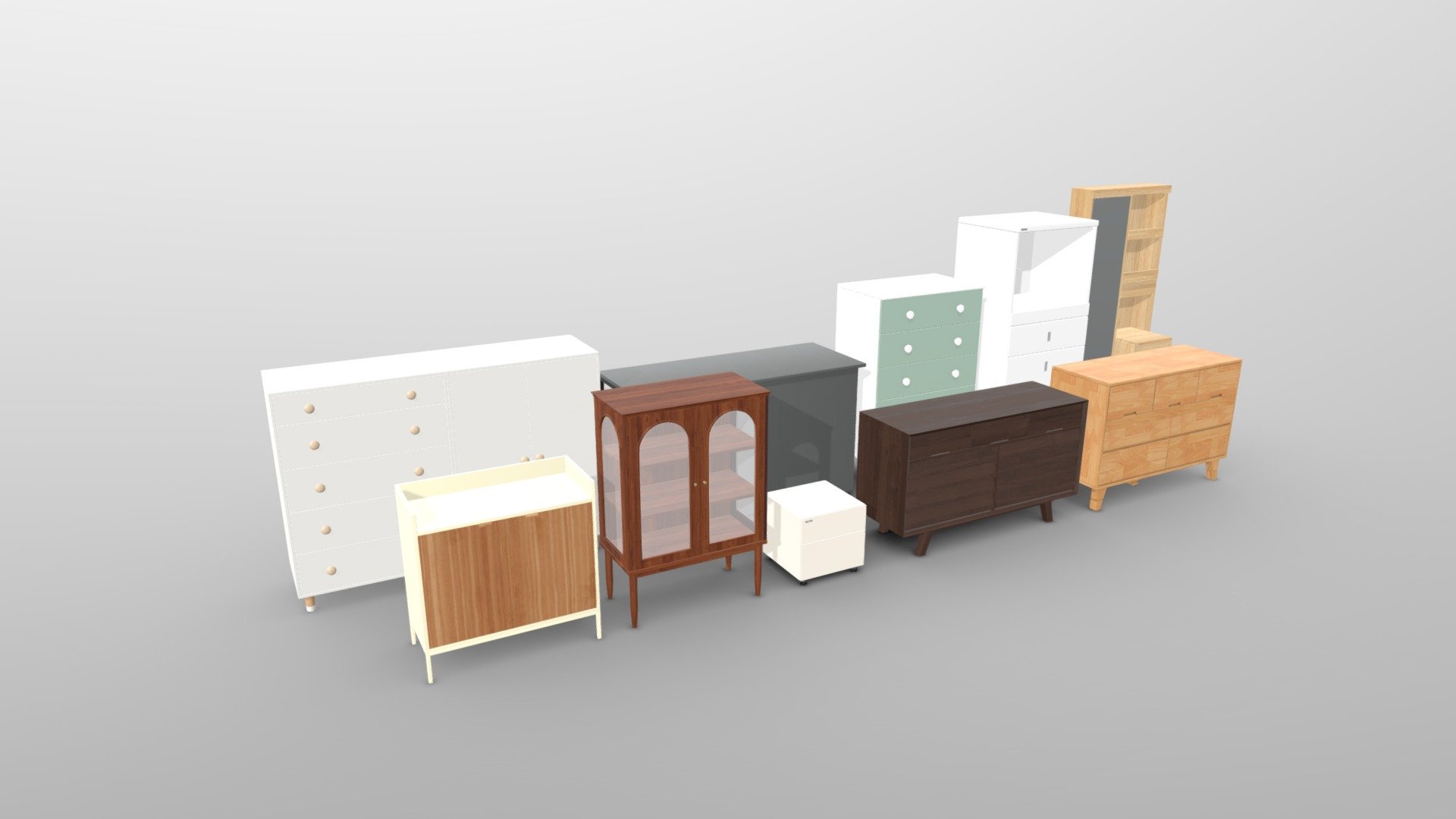 Cabinet Pack | Blender-UE5-C4D-3DS-max | 34 - Buy Royalty Free 3D model ...