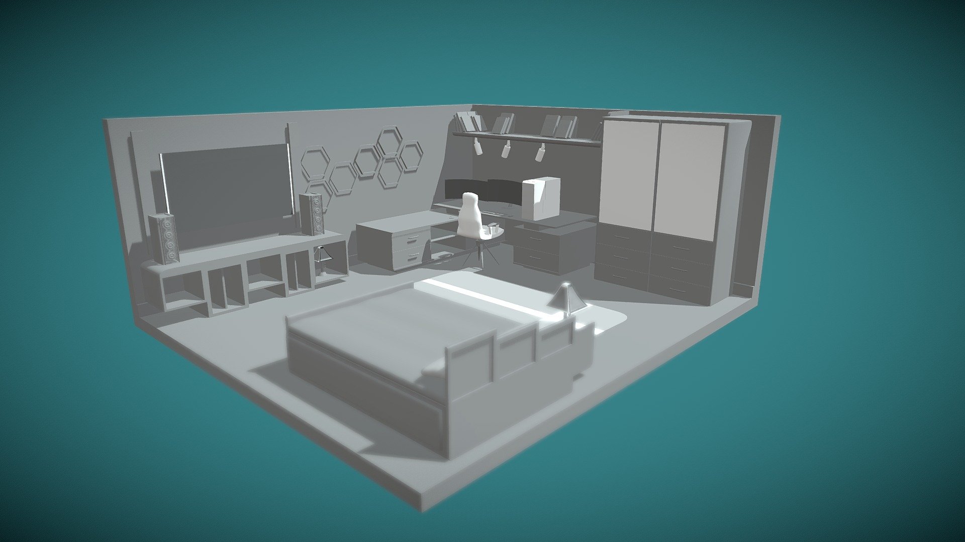 GAMING ROOM .. - Download Free 3D model by 3D_Artoonist... (@3d ...