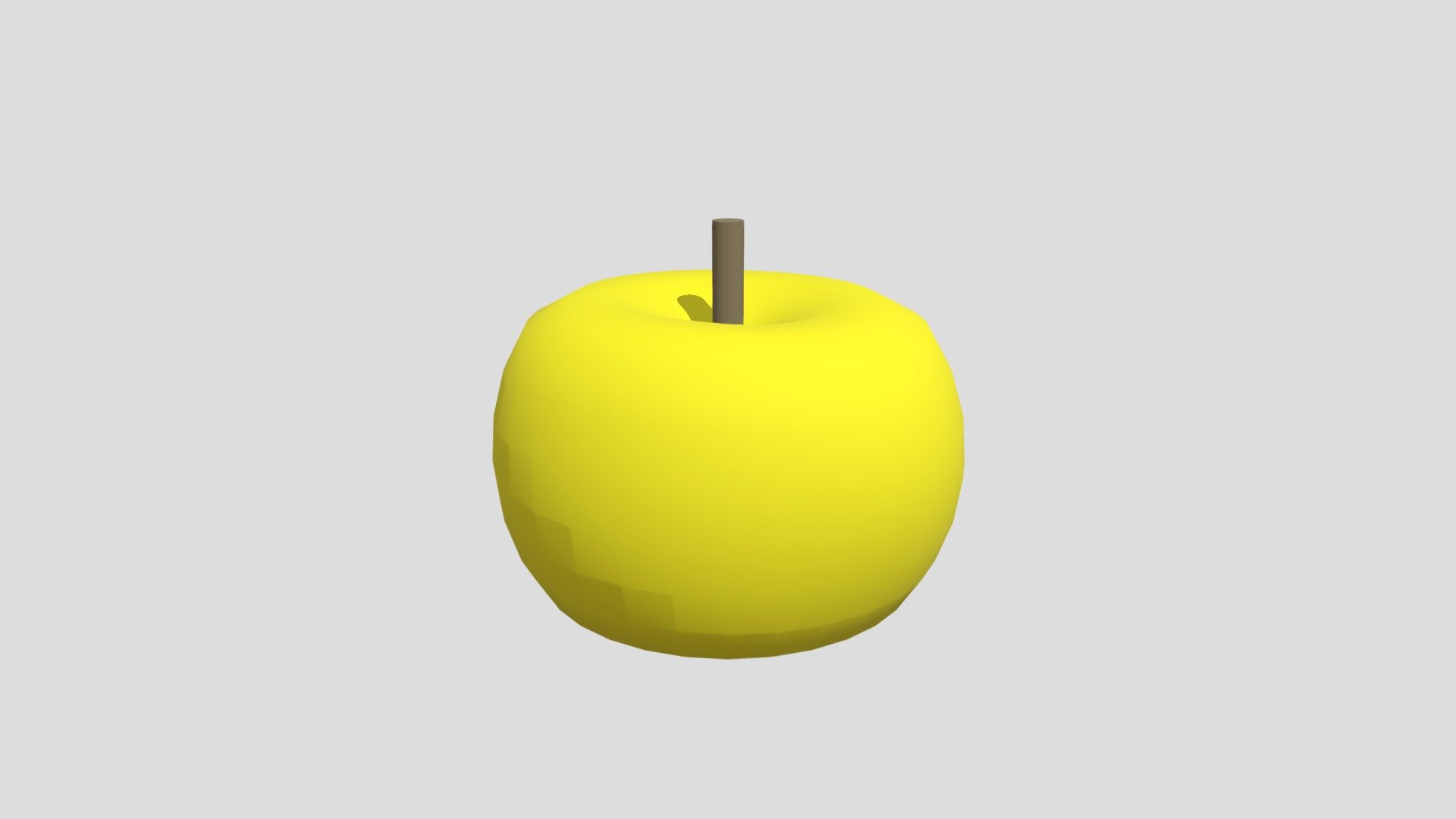 Yellow Apple Final - 3D model by kaylacampbell [6f36f37] - Sketchfab