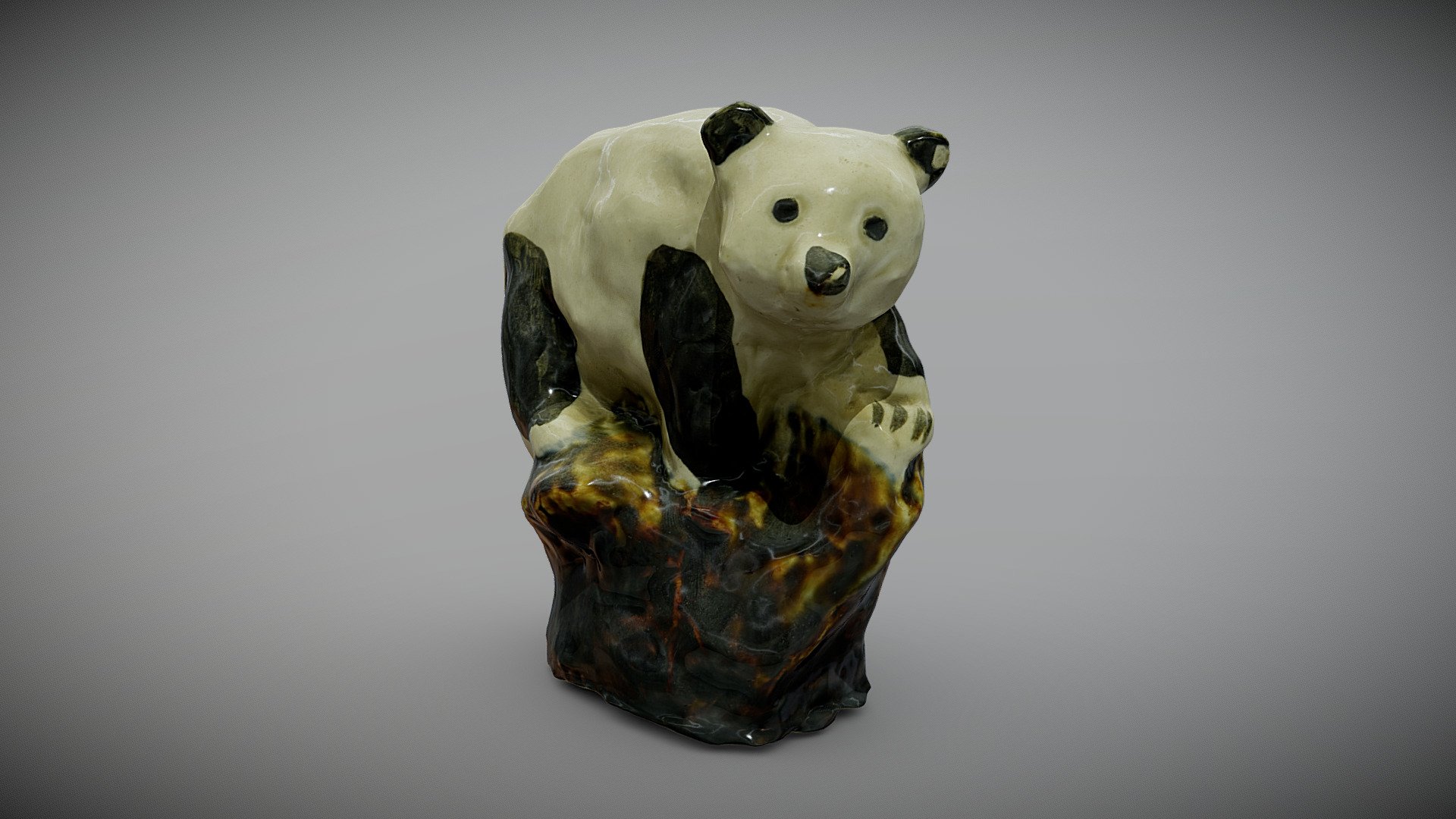 The ceramics panda 陶制熊猫 铜官窑陶瓷研究所 - Download Free 3D model by HUNNU ...