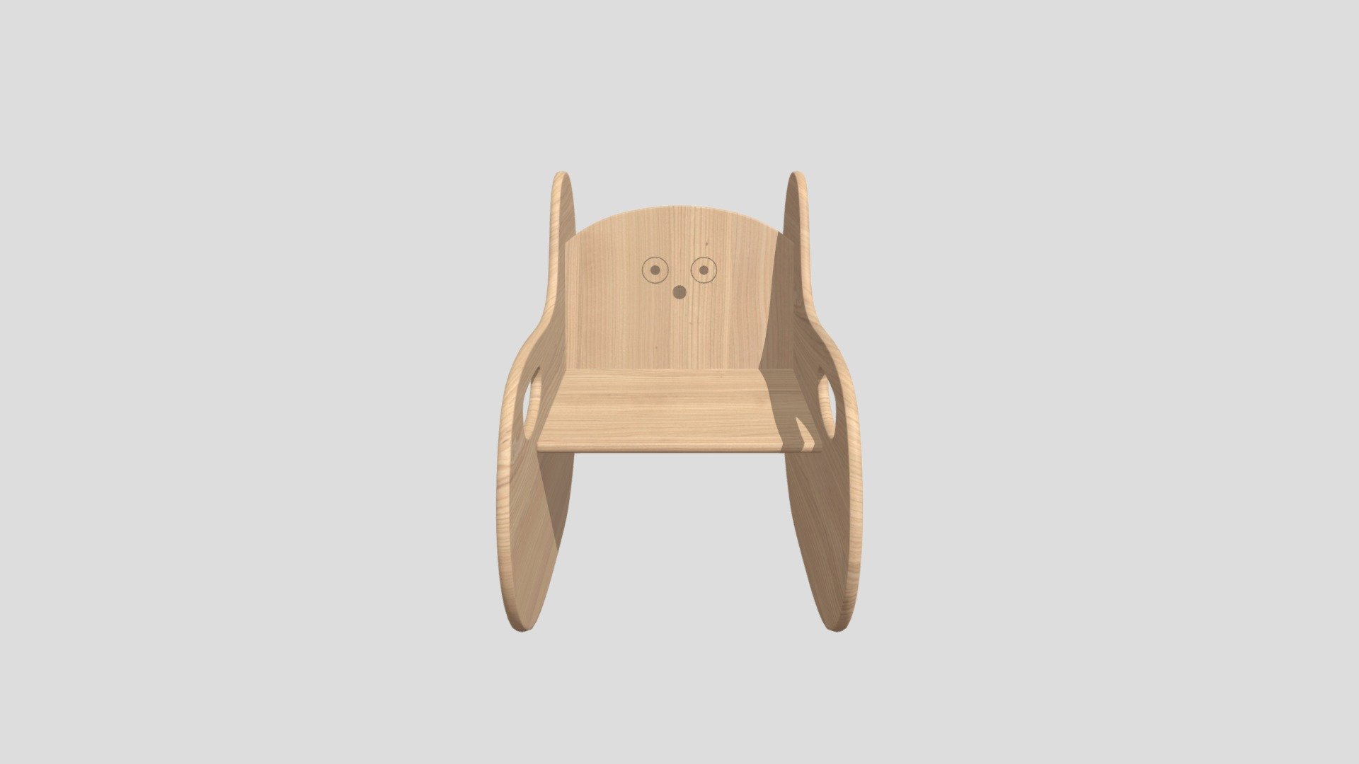 Kids Chair 02 - 3D model by Kosmu [6f3dea9] - Sketchfab