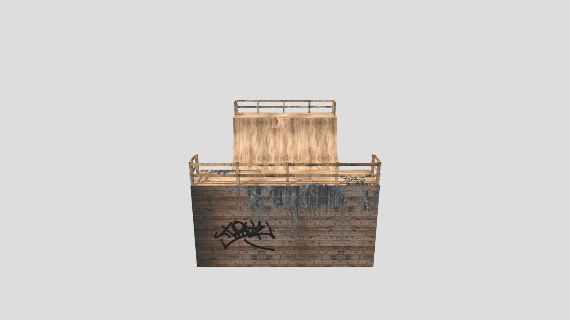 Halfpipe w/ Texture - Download Free 3D model by mlouis01 [6f3e229 ...