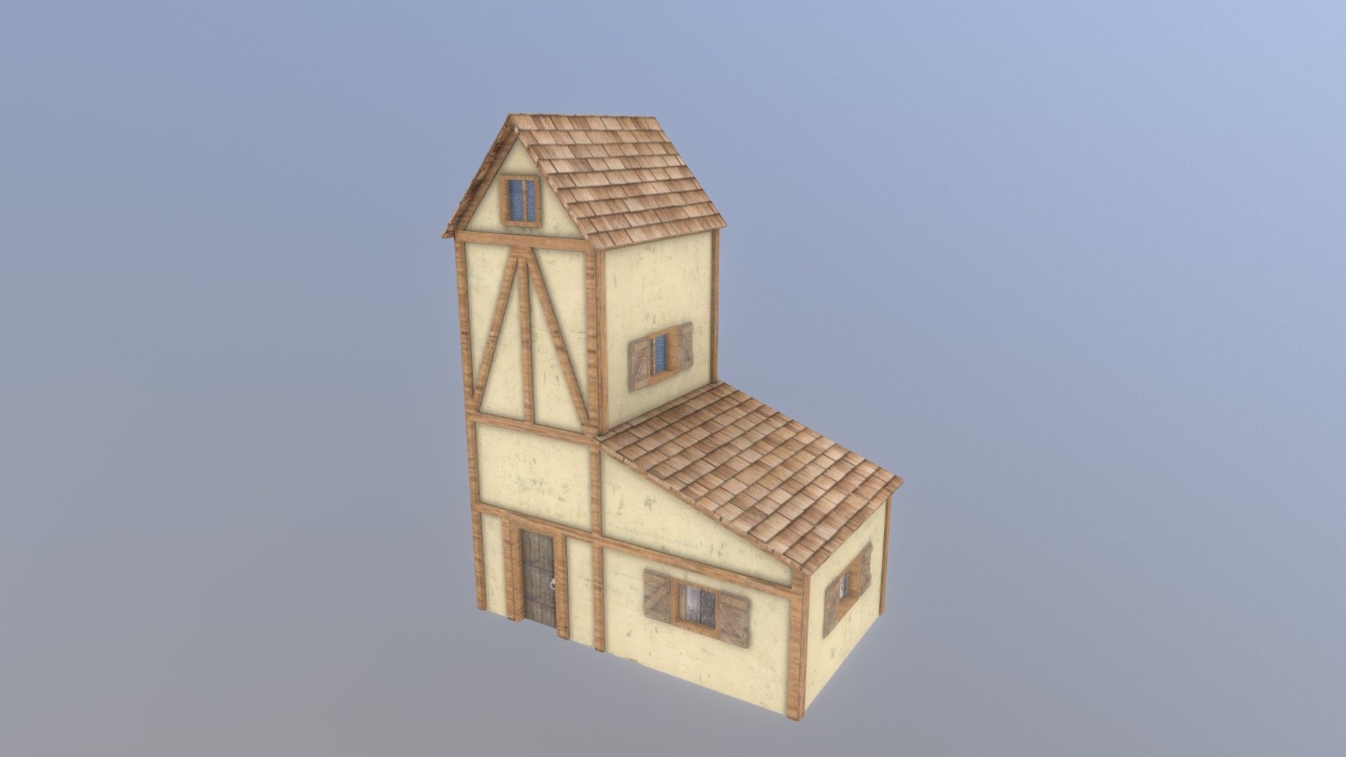 Medieval House - Download Free 3D model by Alan Porfirio (@alanporfirio ...