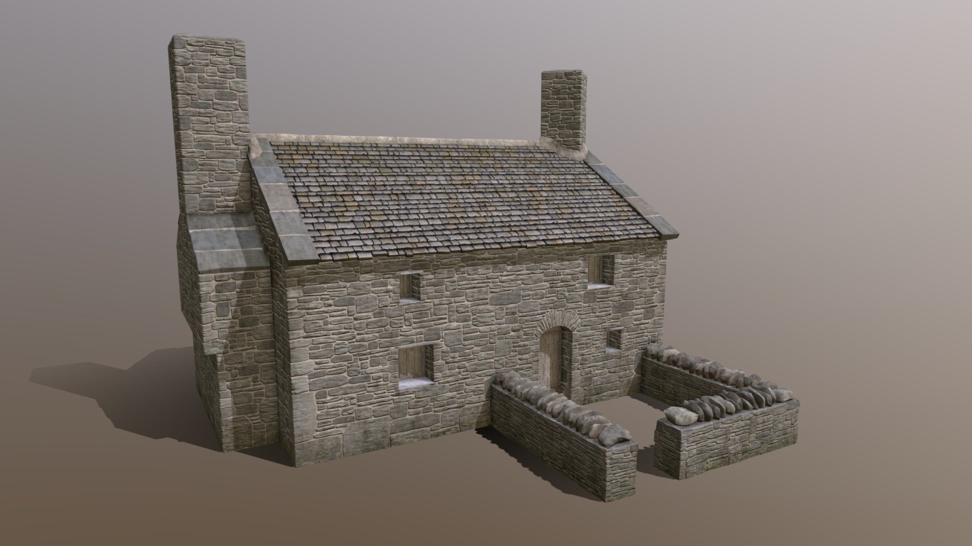 Slate Cottage - Download Free 3D model by howittworks [6f40950] - Sketchfab