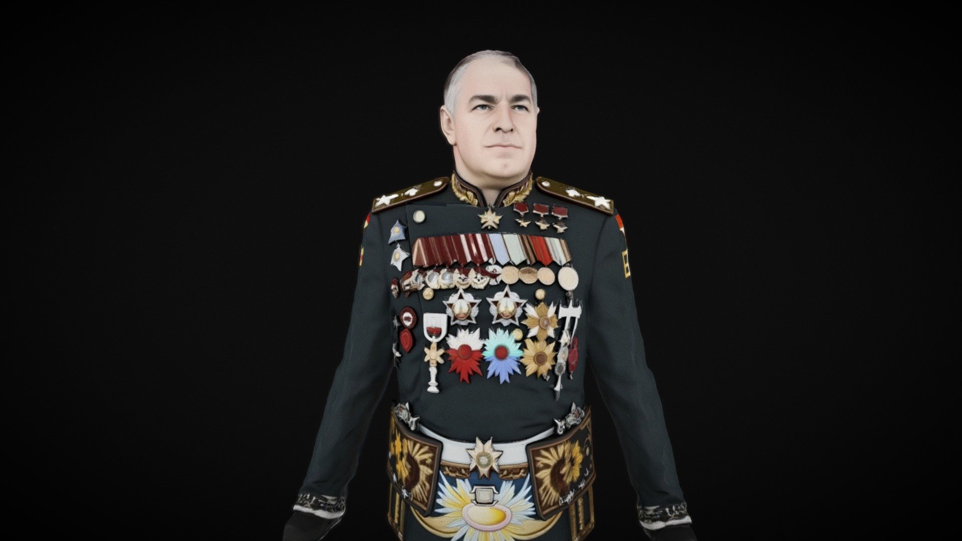 Great Georgy Zhukov - Hero Soviet General - Download Free 3D model by ...