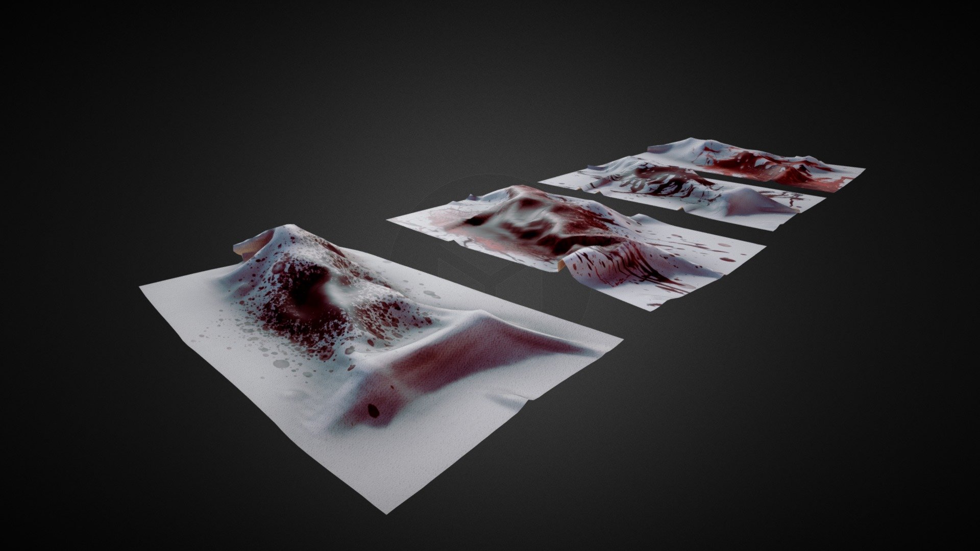 zombies under sheets animated (pack 1) - Download Free 3D model by ...