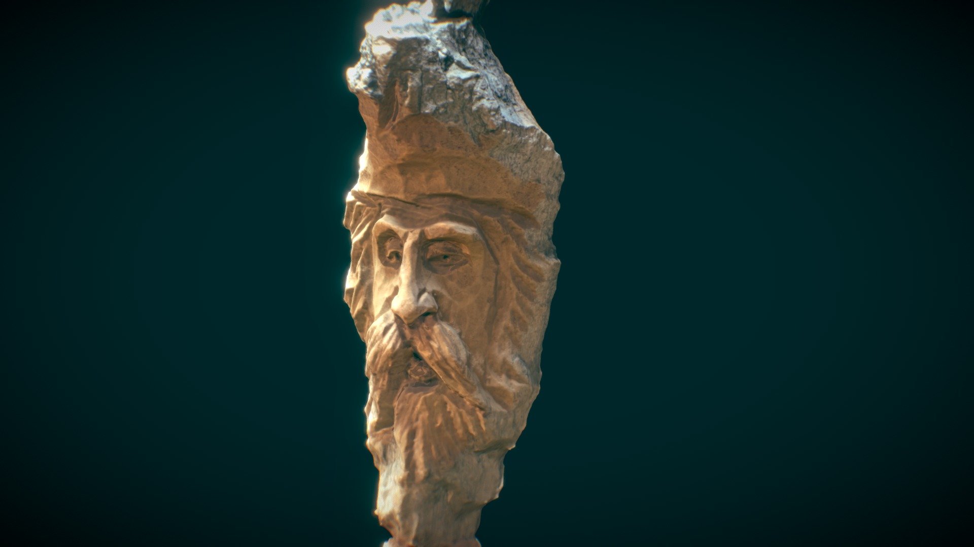 Carving of a Wizard's Face - Buy Royalty Free 3D model by ianeastin ...