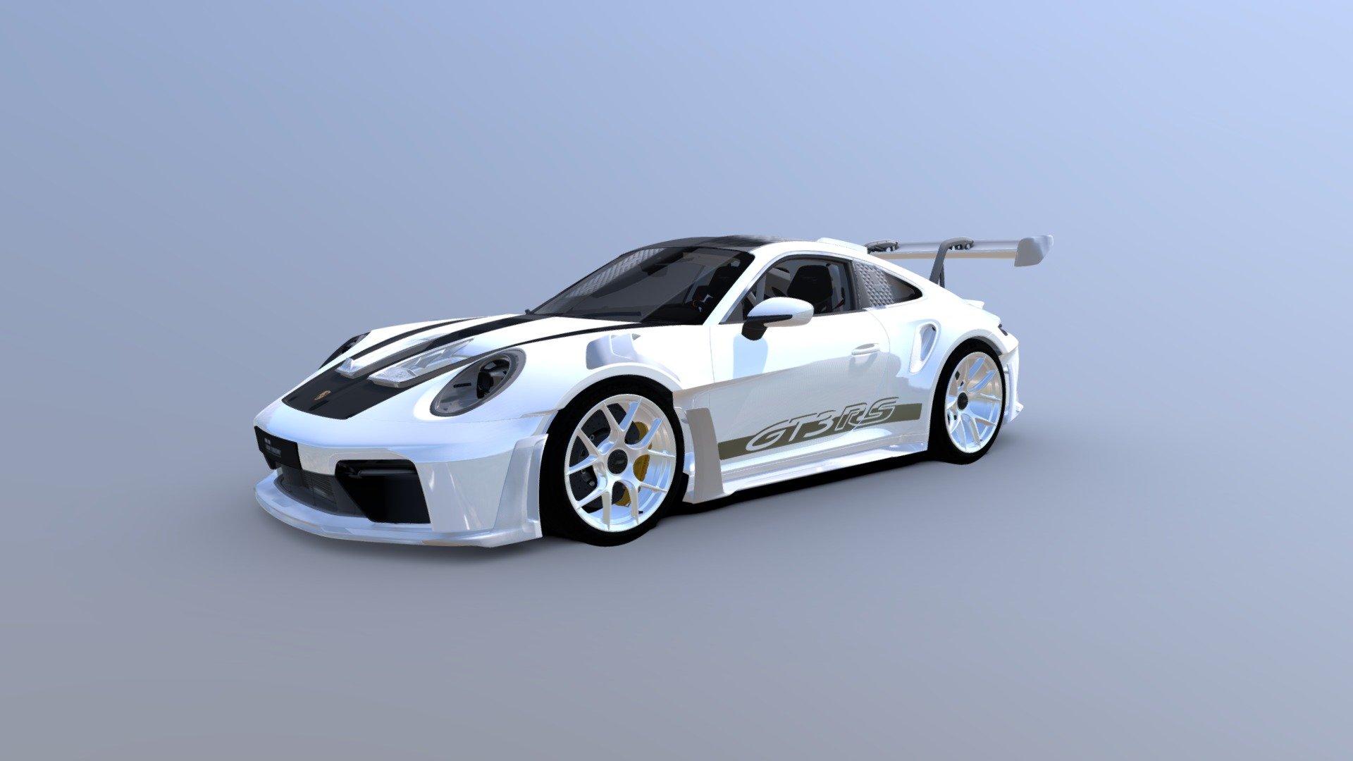 Porsche 911 GT3 RS Snow Edition - Download Free 3D model by Drifter ...