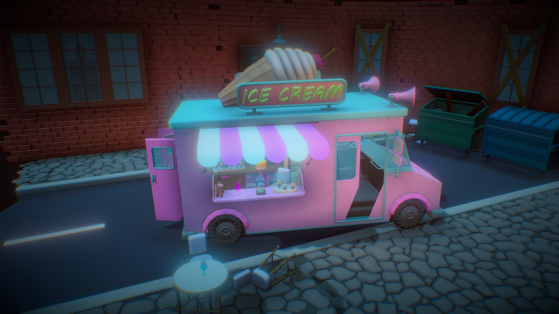 Creepy Minivan - Download Free 3D model by LisaGrint [6f44c7a] - Sketchfab