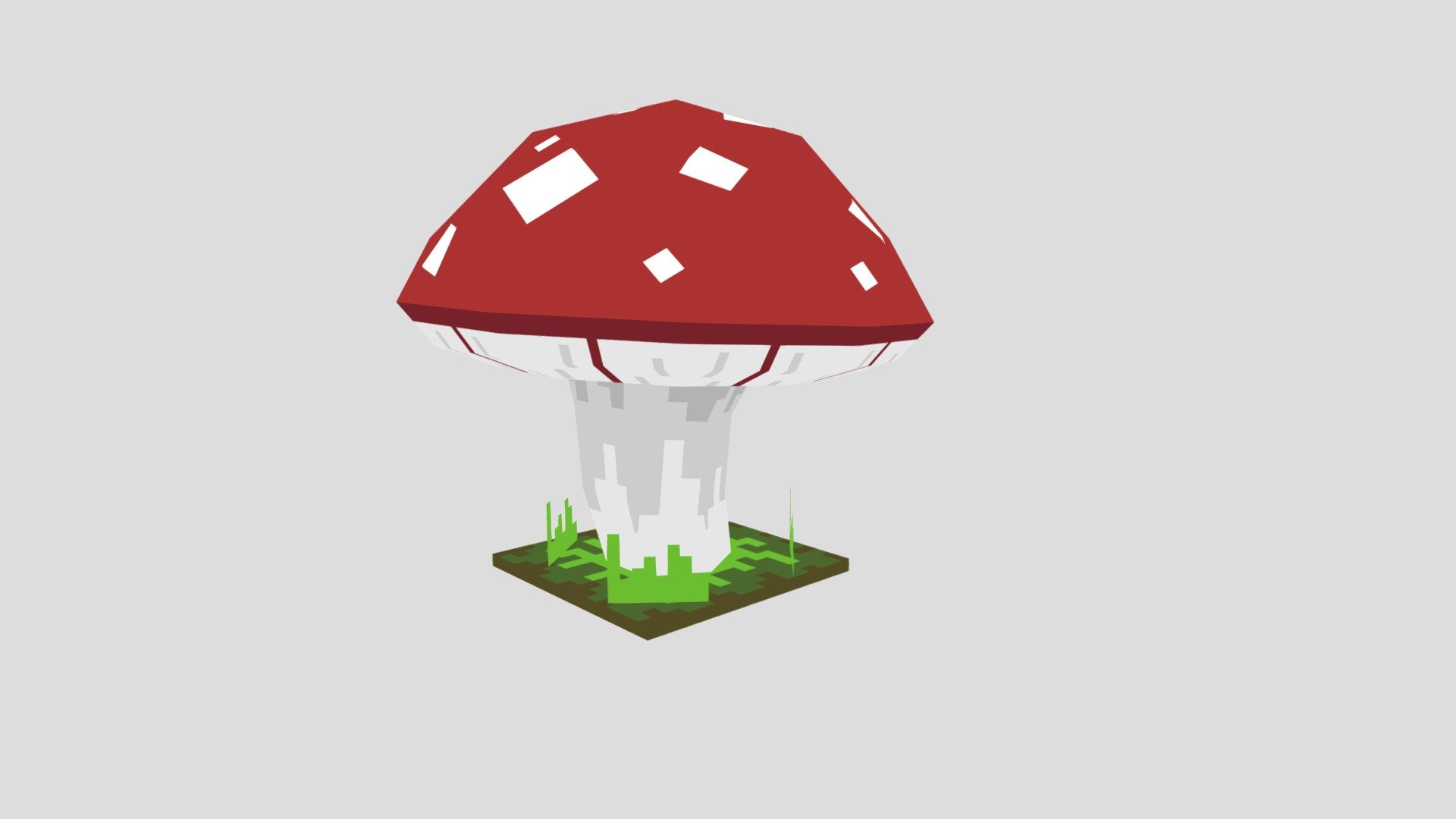 Low poly mushroom - 3D model by macka1080 [6f48655] - Sketchfab
