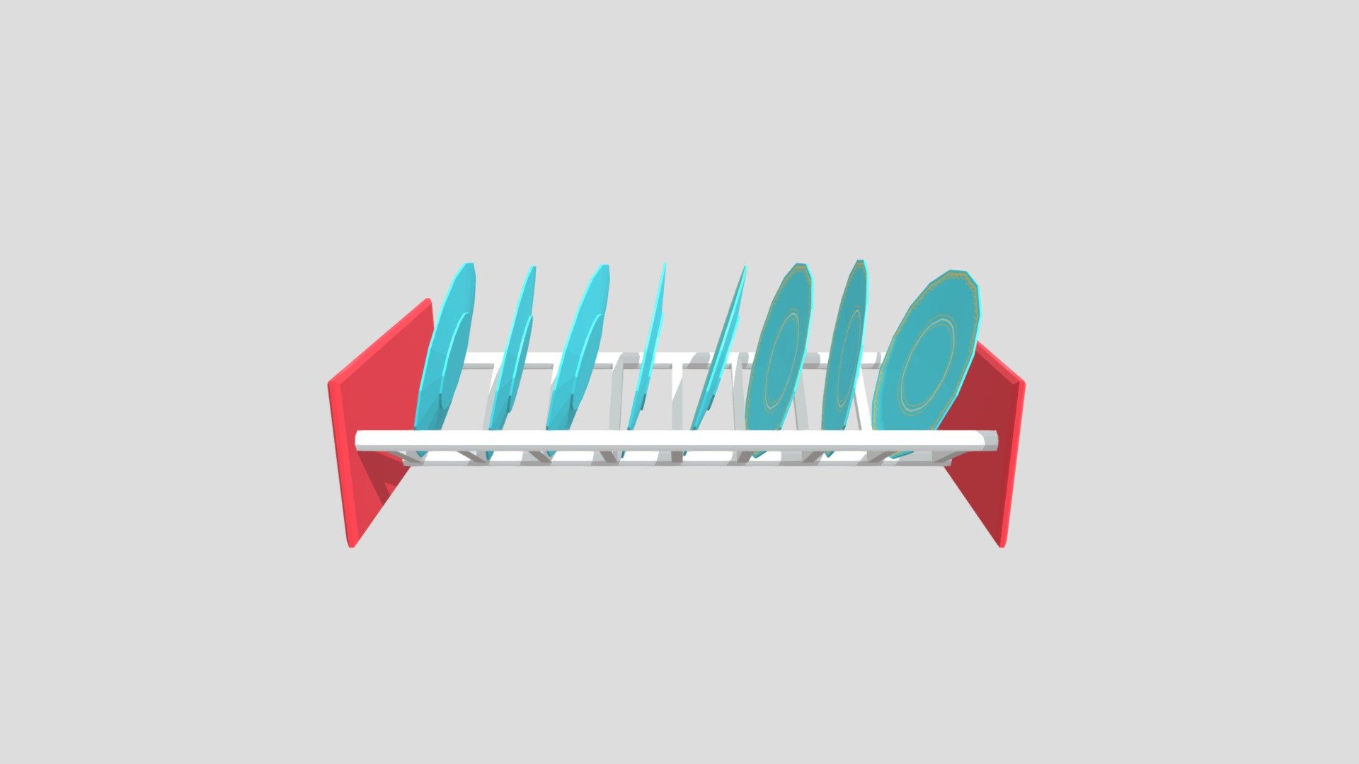 Dish Rack - Download Free 3D model by hemstar [6f48a84] - Sketchfab