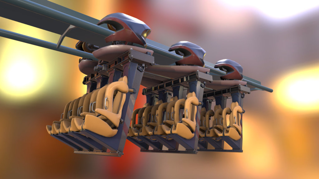 Silver Bullet coaster - 3D model by c_albeluhn (@calbeluhn) [6f4b0f4 ...