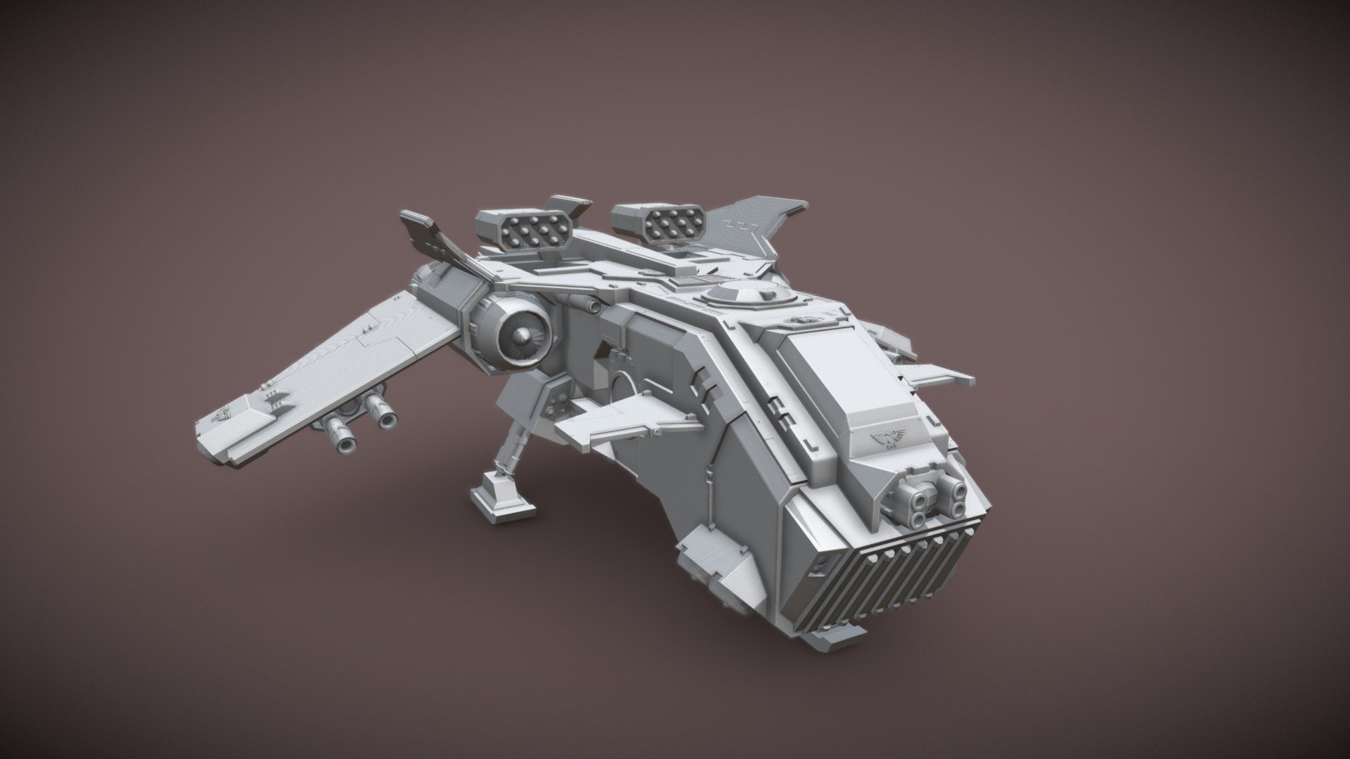 Warhammer 40.000 Storm Eagle - 3D model by Kerrian DETAY (@Kerrian ...