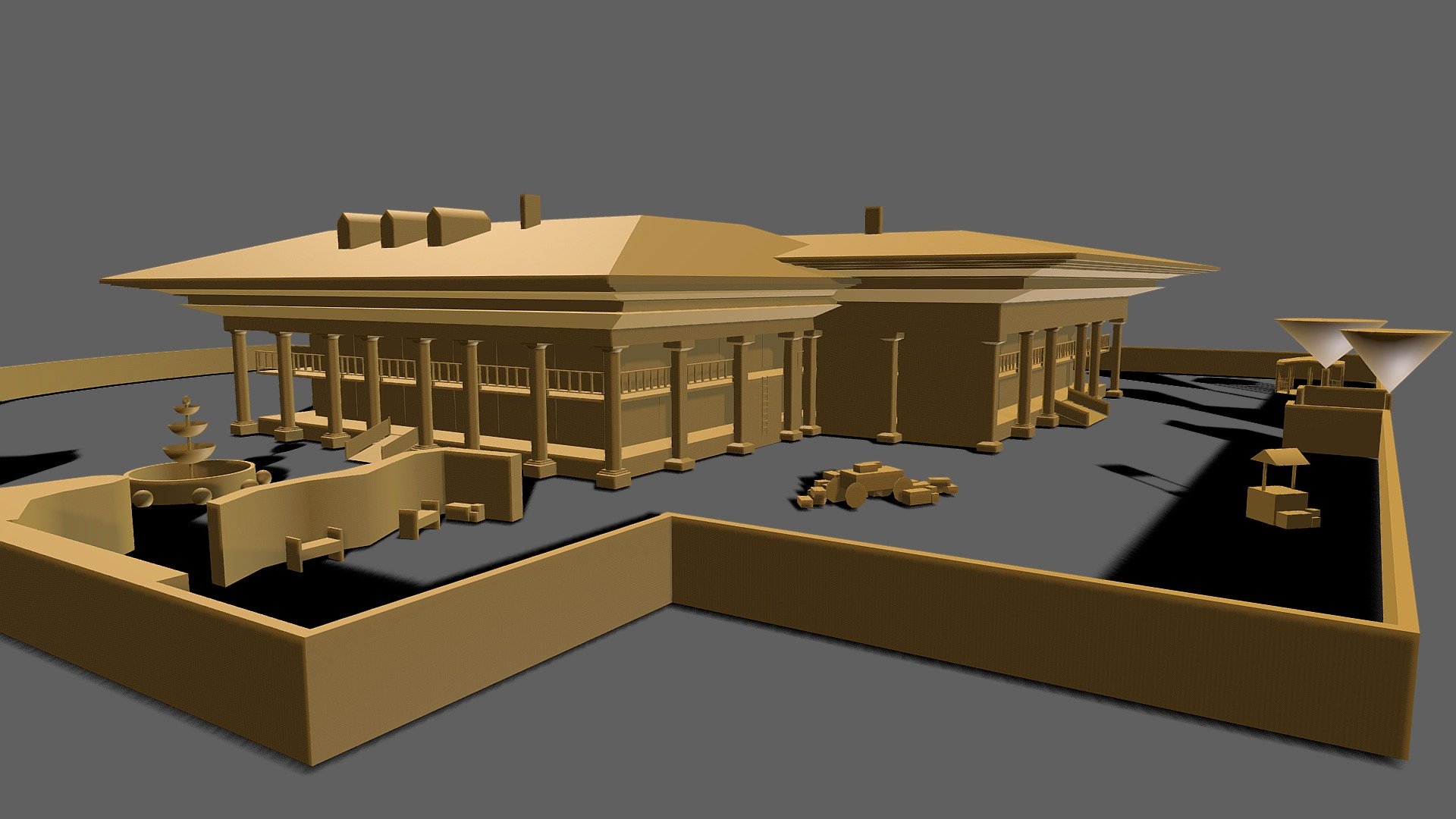 Environment Block-out - 3D model by sstars [6f4c6f7] - Sketchfab