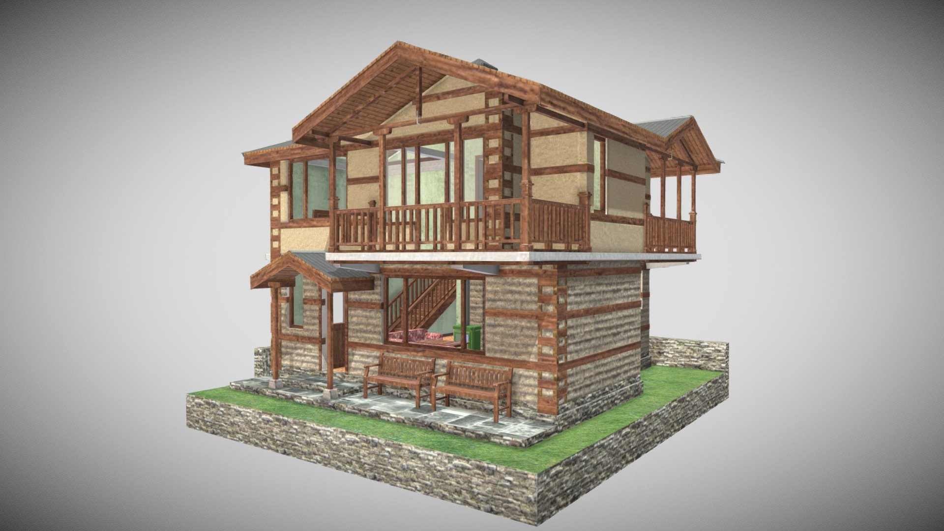 Small Cottage - Buy Royalty Free 3D model by Francesco Coldesina ...