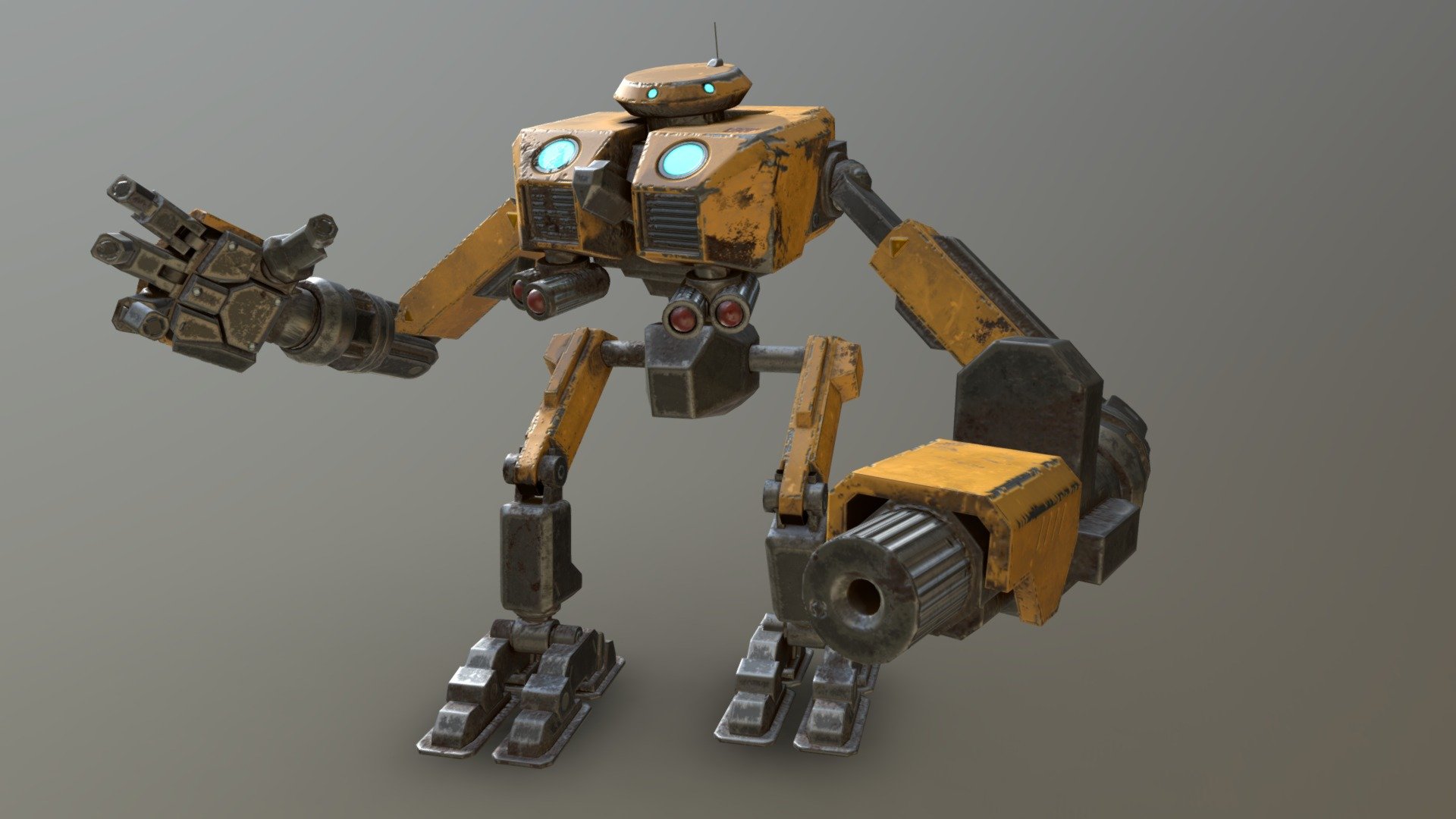 Bot Materials - 3D model by Tri_Tran [6f4e658] - Sketchfab