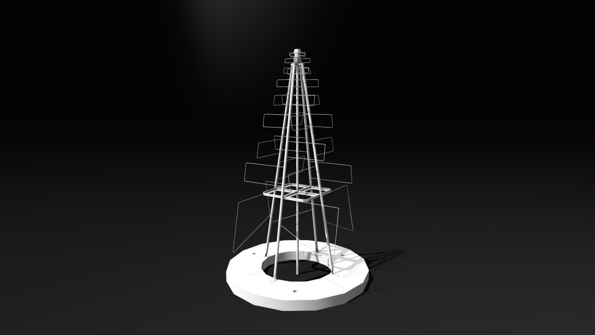 SKA Antenna Low Poly Mesh - 3D model by Daniel Cherrin. (@daniel.r ...