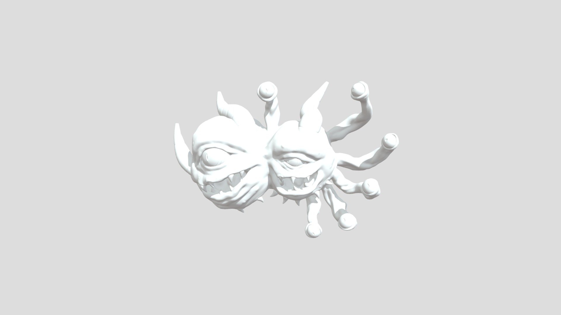 Giant Conjoined Beholder - 3D model by np-dev [6f4fad4] - Sketchfab