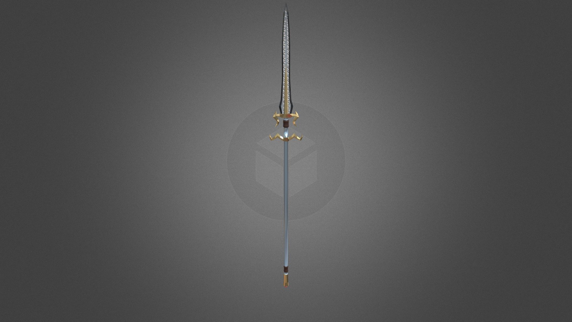 Spear with texture - Download Free 3D model by CutiePurrKitty [6f500e2 ...