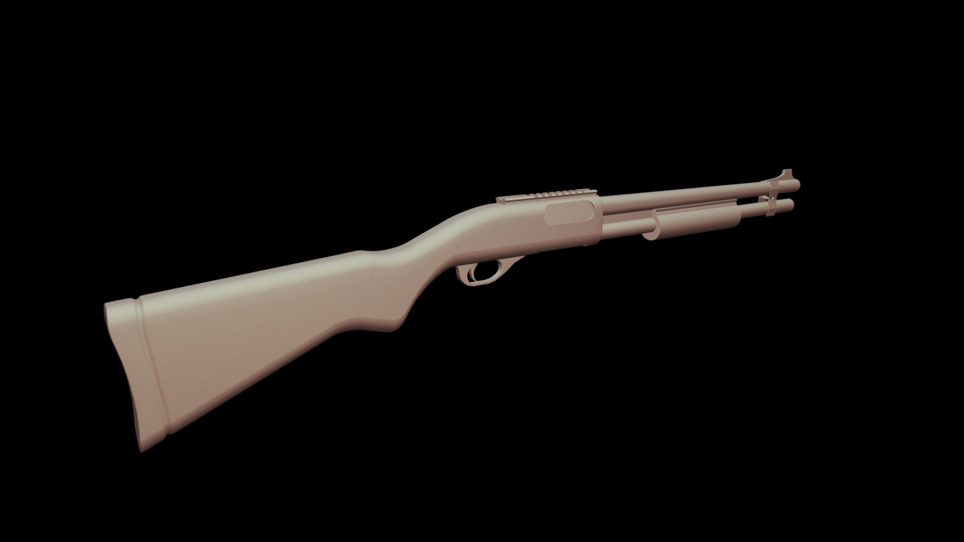 Remington M870 - 3D model by Ahmed Ishaq Alizai (@HardWireStudio ...