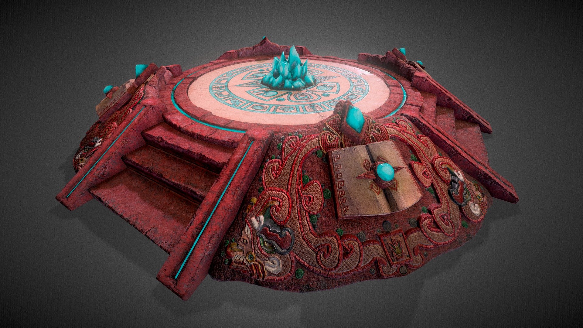 3D AZTEC PYRAMID ALTAR - Game Ready - Buy Royalty Free 3D model by ...