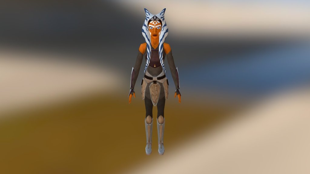 Ashoka Star Wars - 3D model by Spuke Animation (@spukeanimation ...