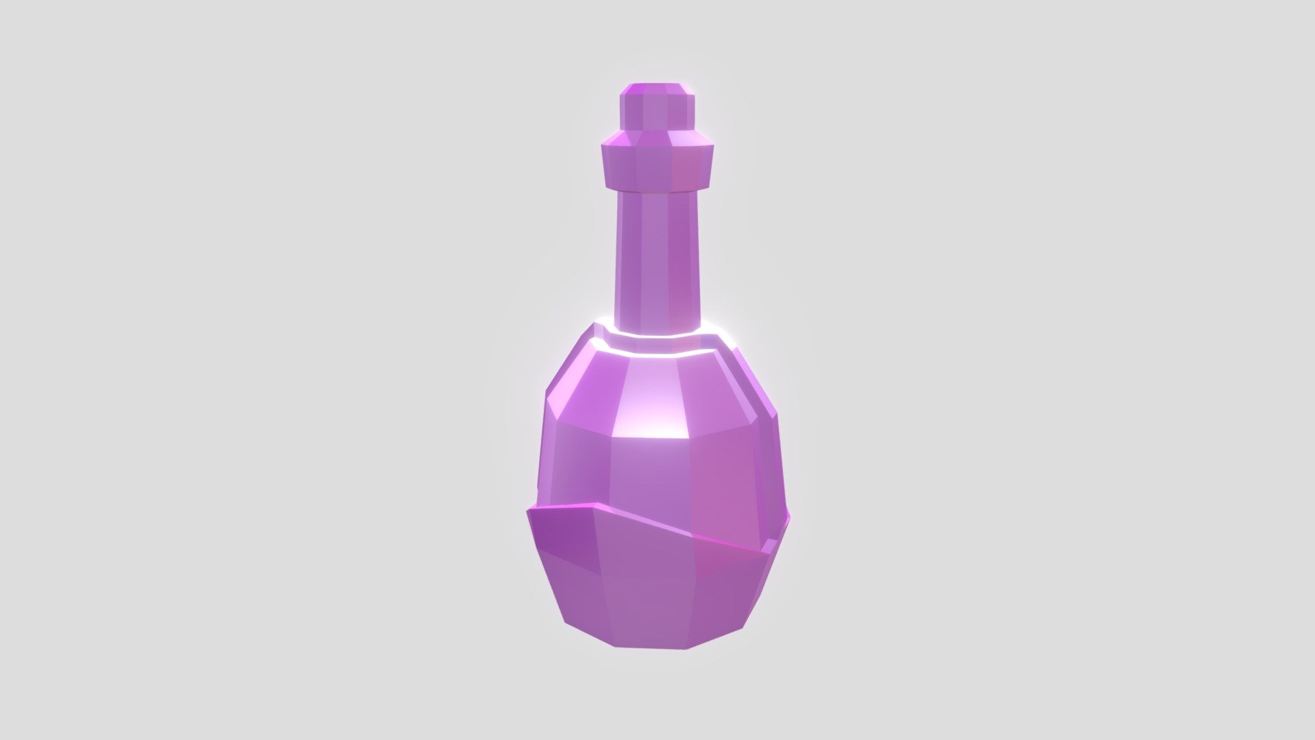 Shiny Purple Potion - Download Free 3D model by LezzaAwsome [6f50fec ...