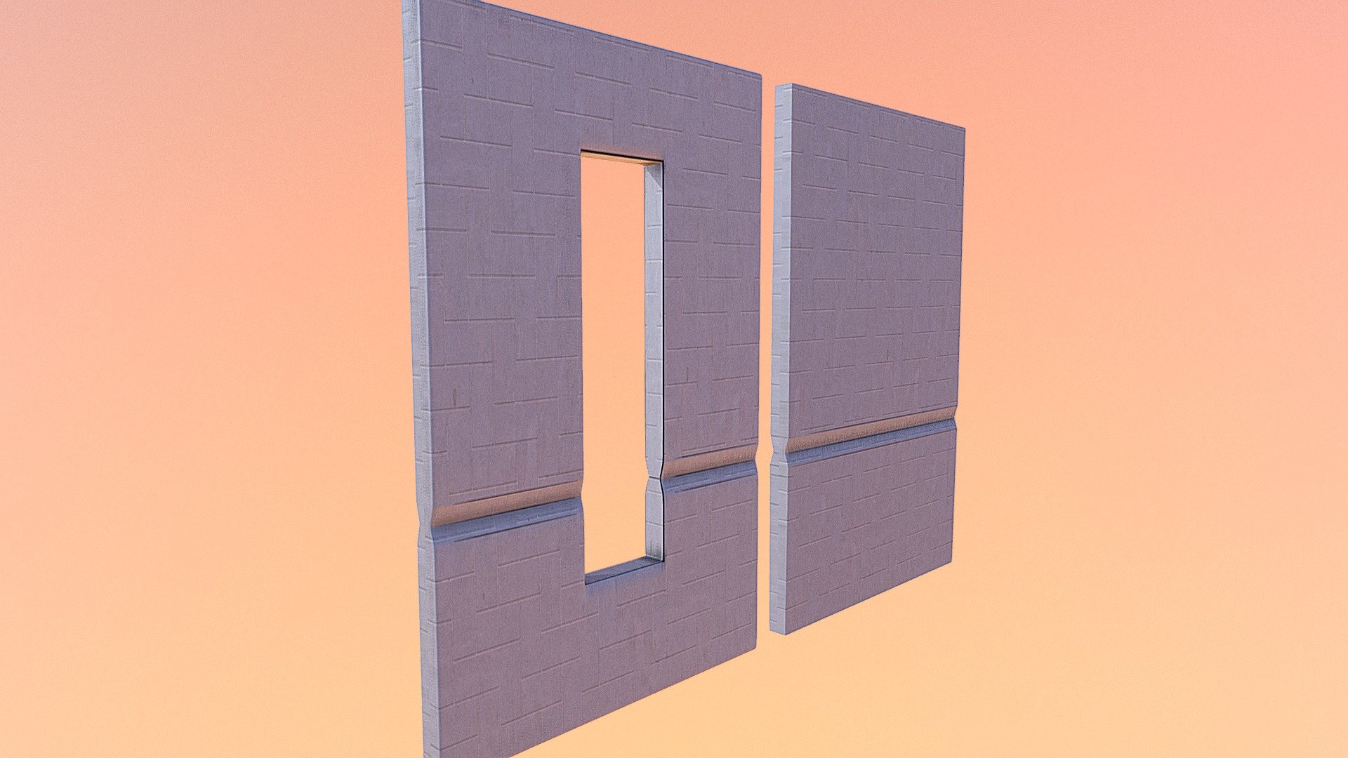Exterior Wall - 3D model by ianzhouart2 [6f5314b] - Sketchfab