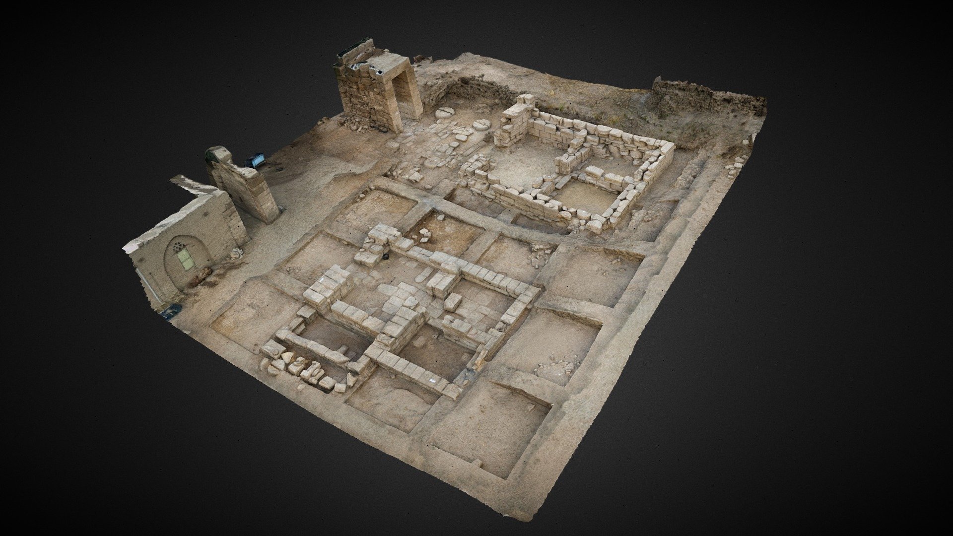 Two of the Osirian chapels, Karnak North - 3D model by Ibrahim Mustafa ...