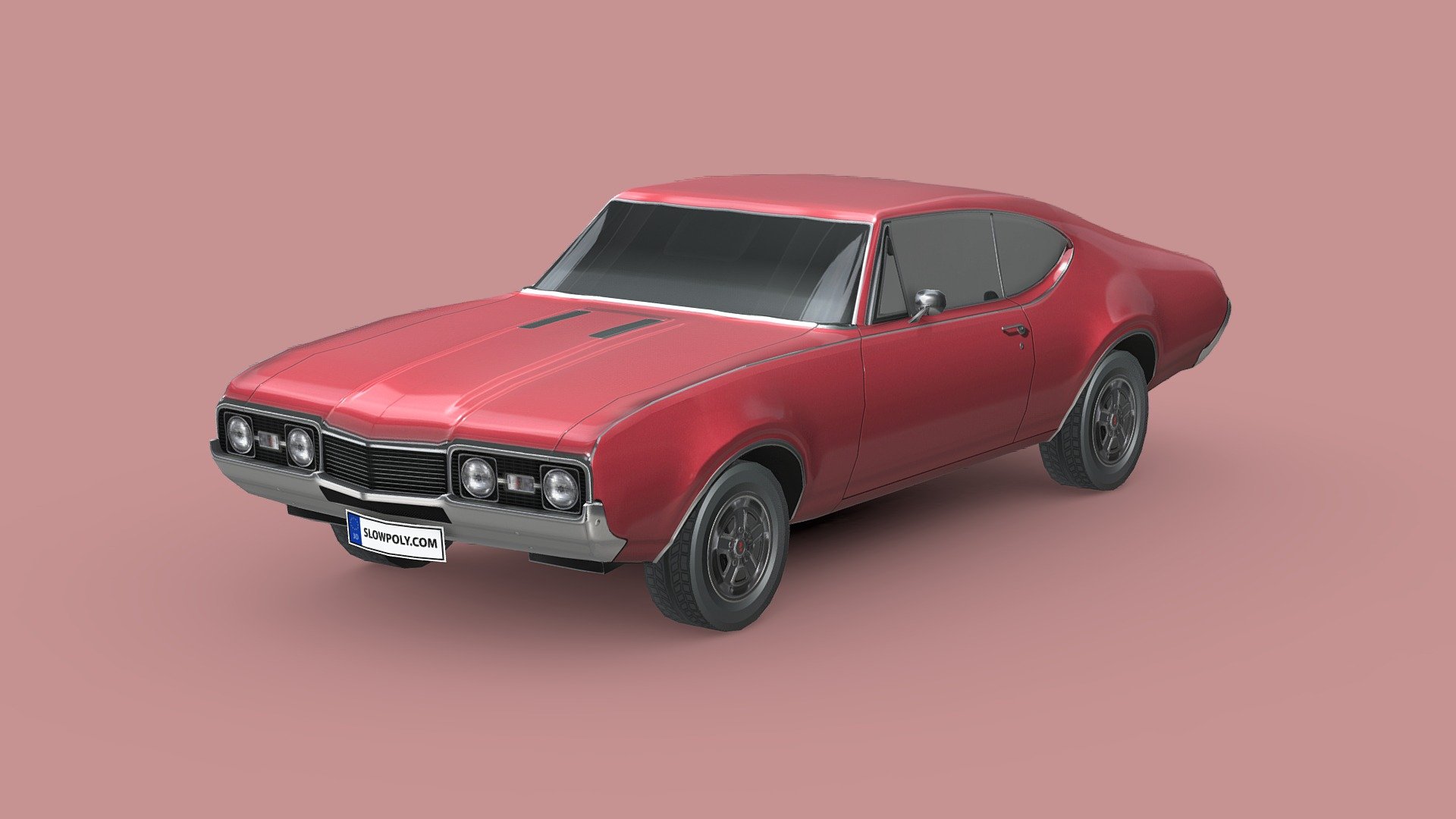 Oldsmobile Cutlass 442 1966 - Buy Royalty Free 3D model by slowpoly ...