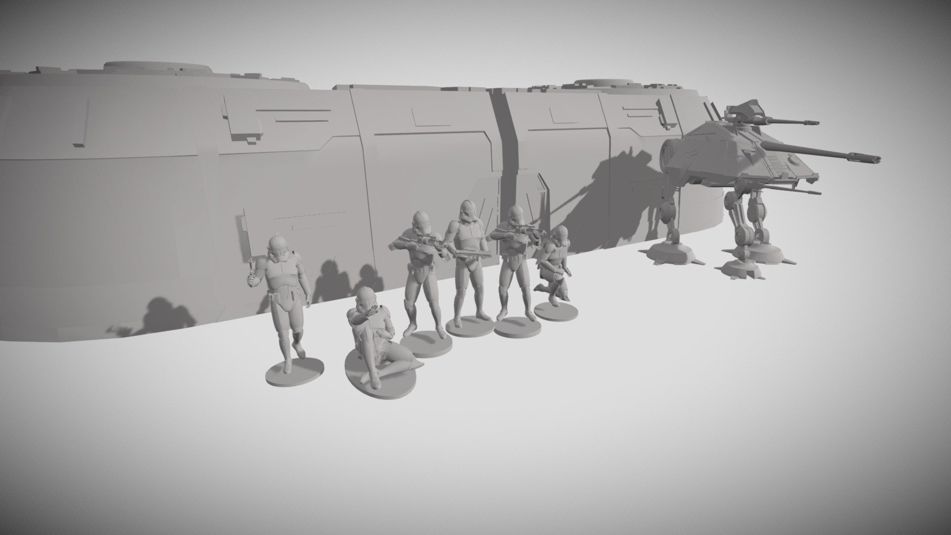 STAR WARS - 1/47 35MM Clone STL set Print ready - 3D model by HeroHub ...