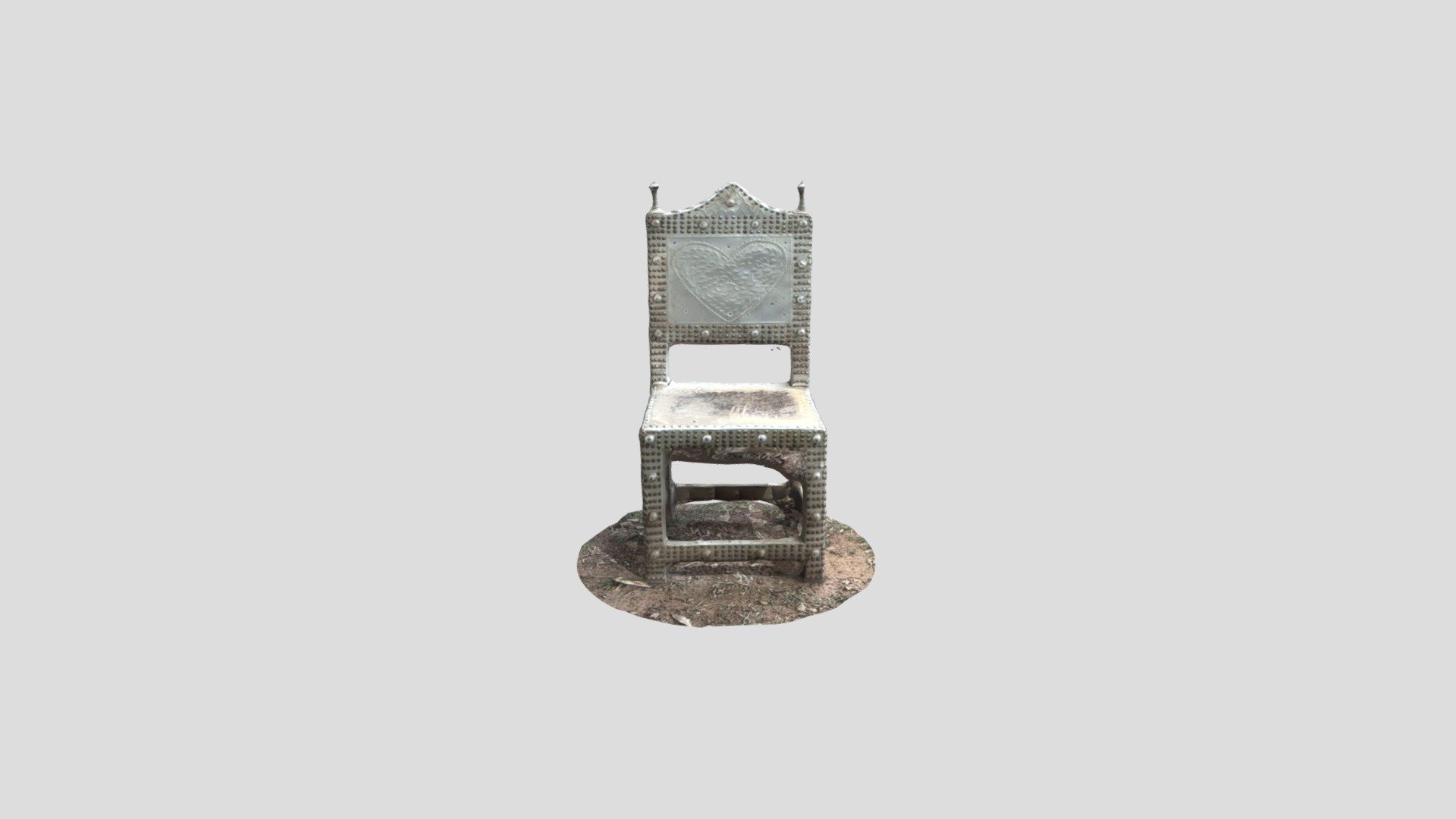 Iron Chair Heart - 3D model by Blair.Adams [6f56d18] - Sketchfab