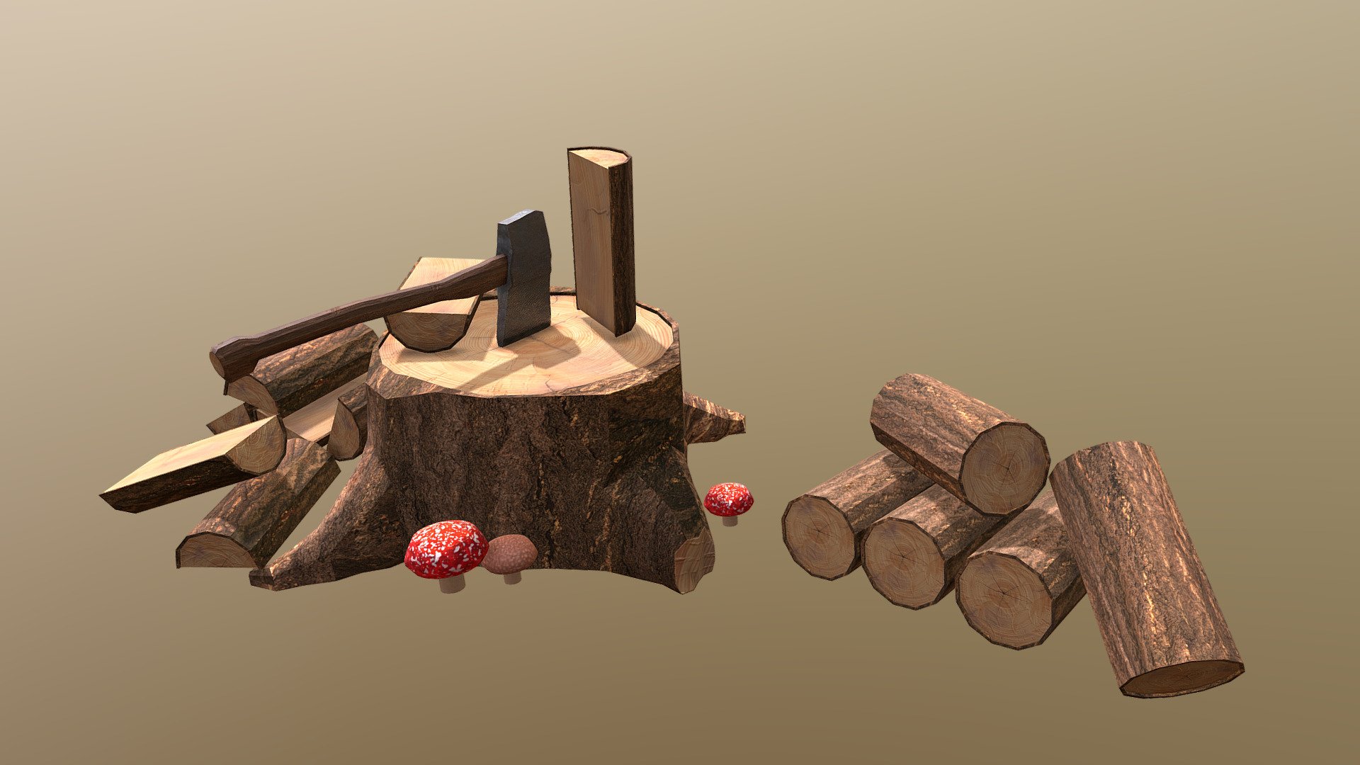 Woodcutting site - 3D model by Dzhuliana Milusheva (@JulianaFW ...