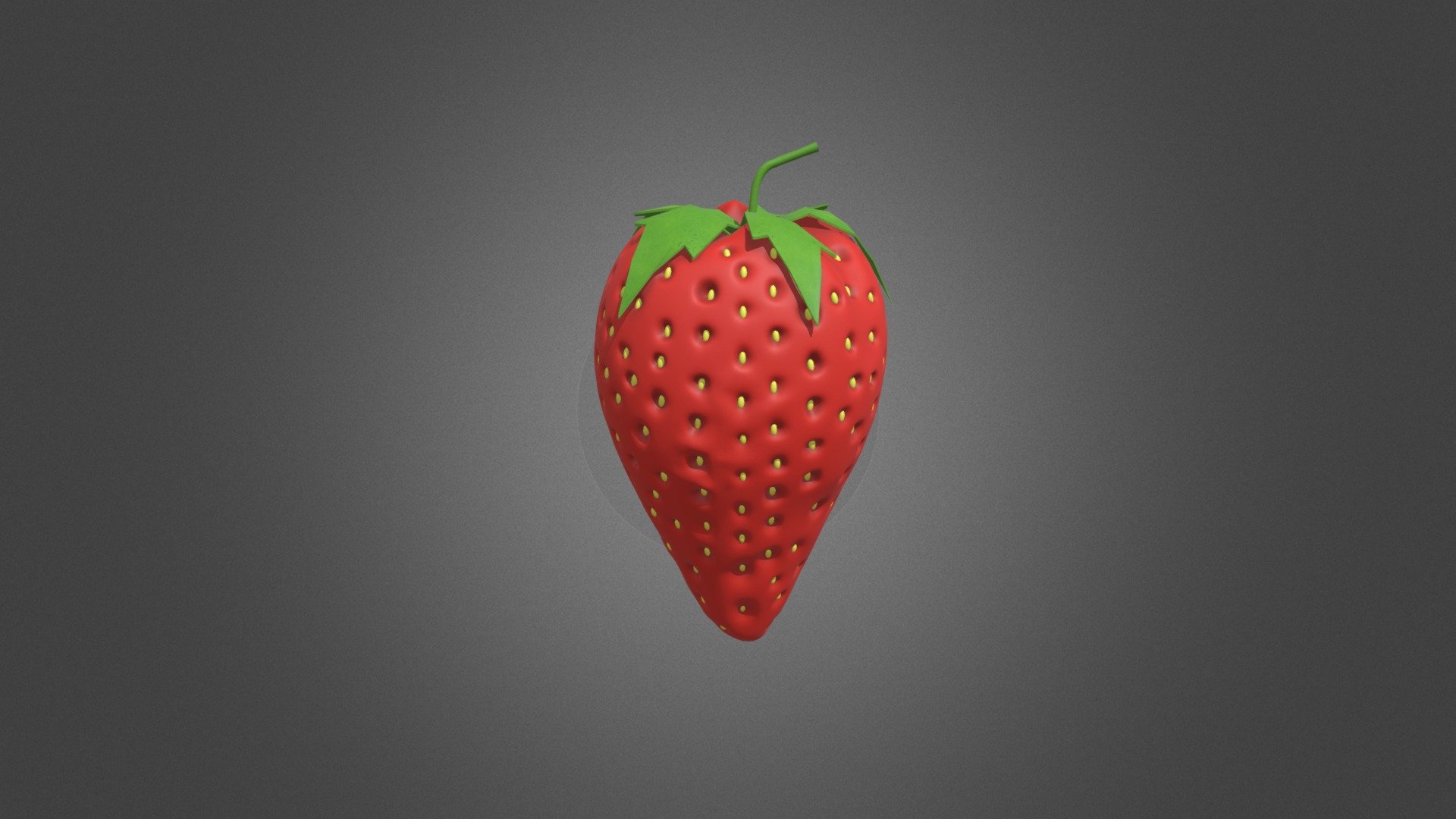 Cartoon Strawberry - 3D model by FredMac [6f5af75] - Sketchfab