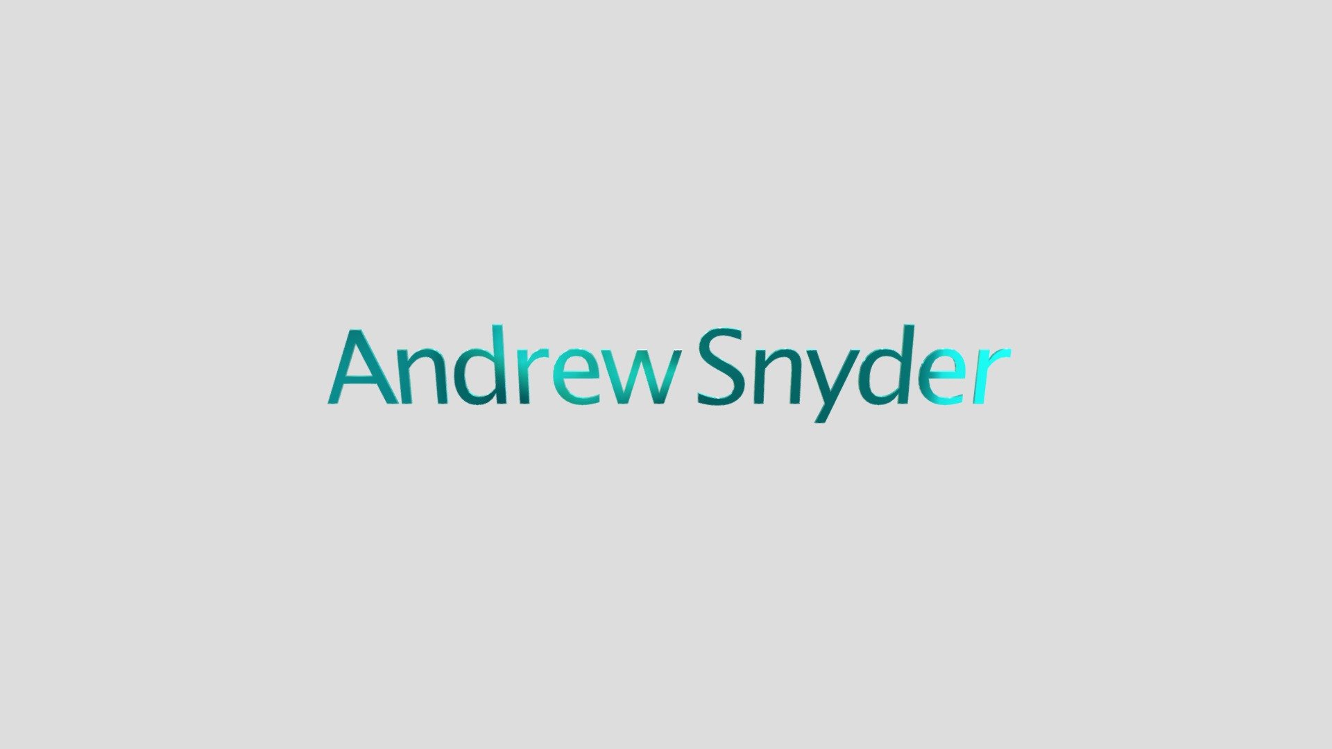 Signature Andrew Snyder - Download Free 3D model by DitDrew [6f5b3d9] - Sketchfab