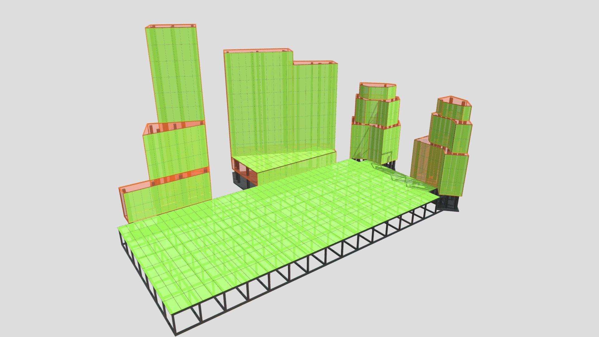 Building Model Position with Podium (w/Stand) - 3D model by Angela.BuBu ...